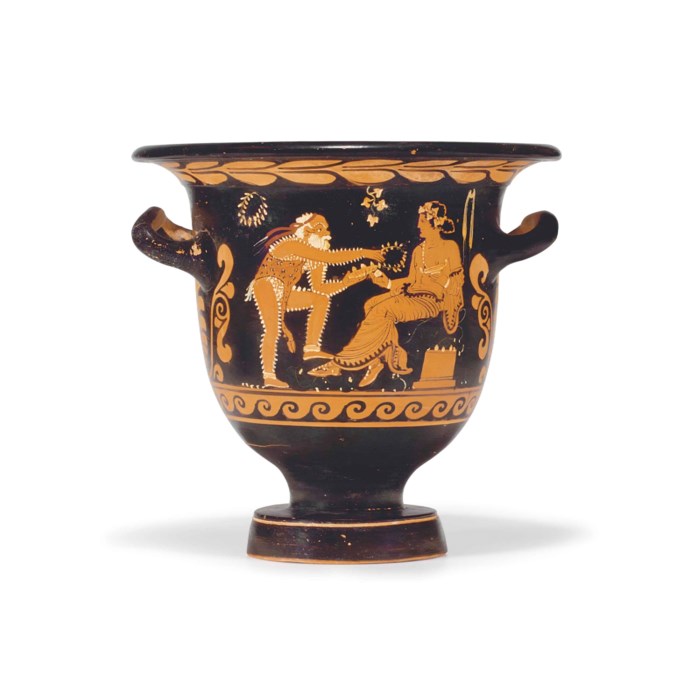 A PAESTAN RED-FIGURED BELL-KRATER , ATTRIBUTED TO ASTEAS, CIRCA 350-340 ...