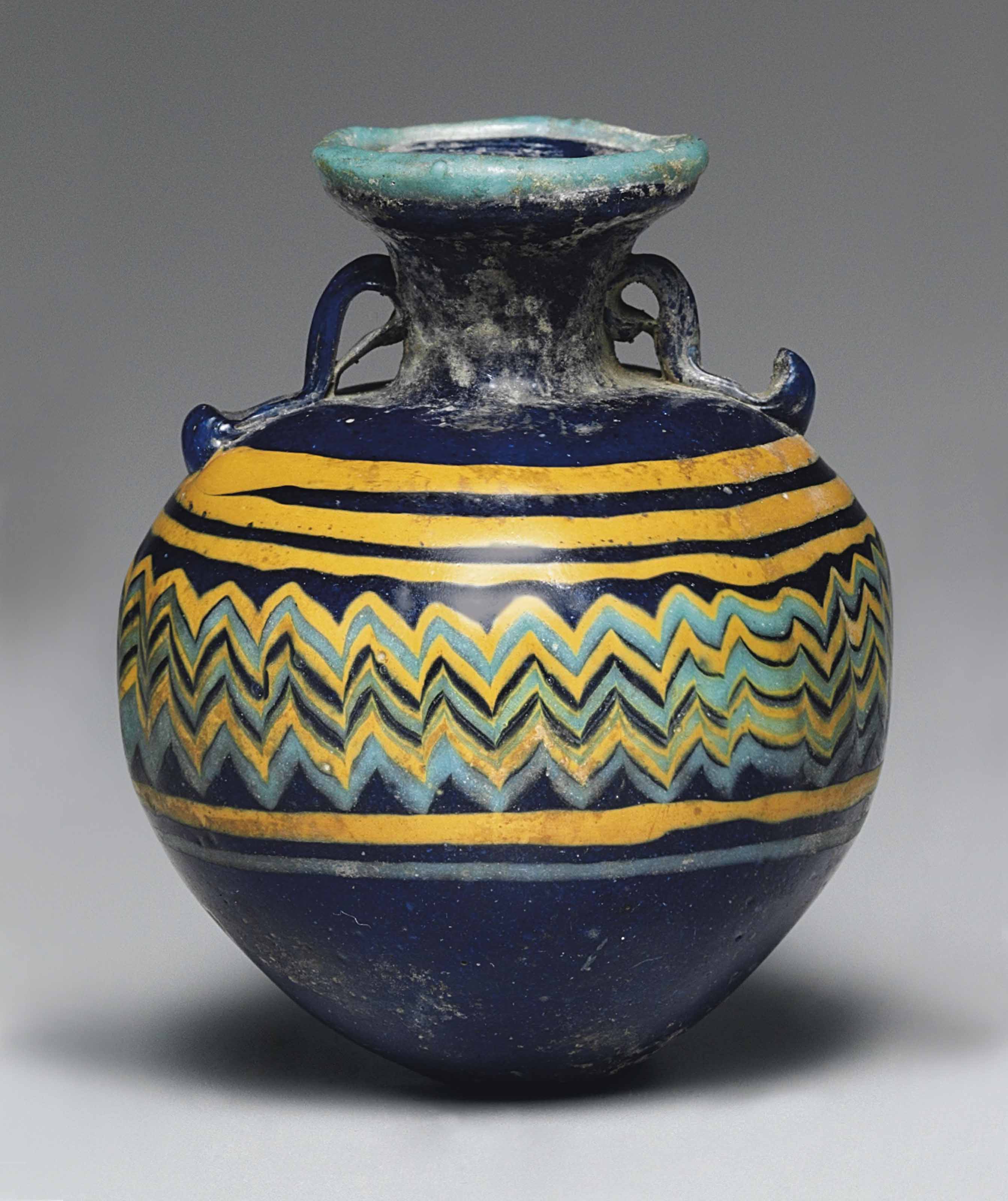 An Eastern Mediterranean Core Formed Glass Aryballos Circa Late 6th 5th Century Bc Christies
