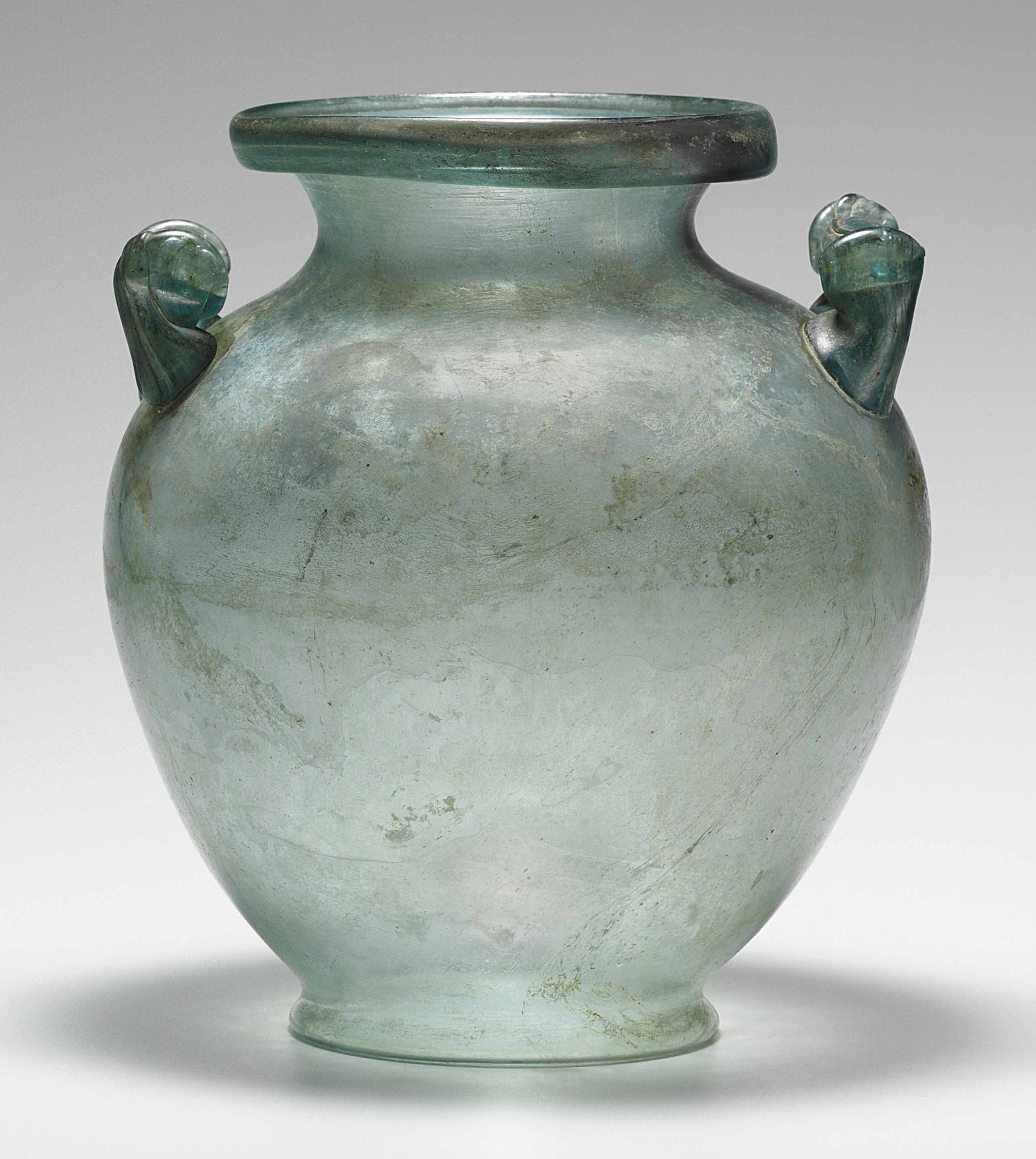 A ROMAN GLASS CINERARY URN , CIRCA 1ST-2ND CENTURY A.D. | Christie's