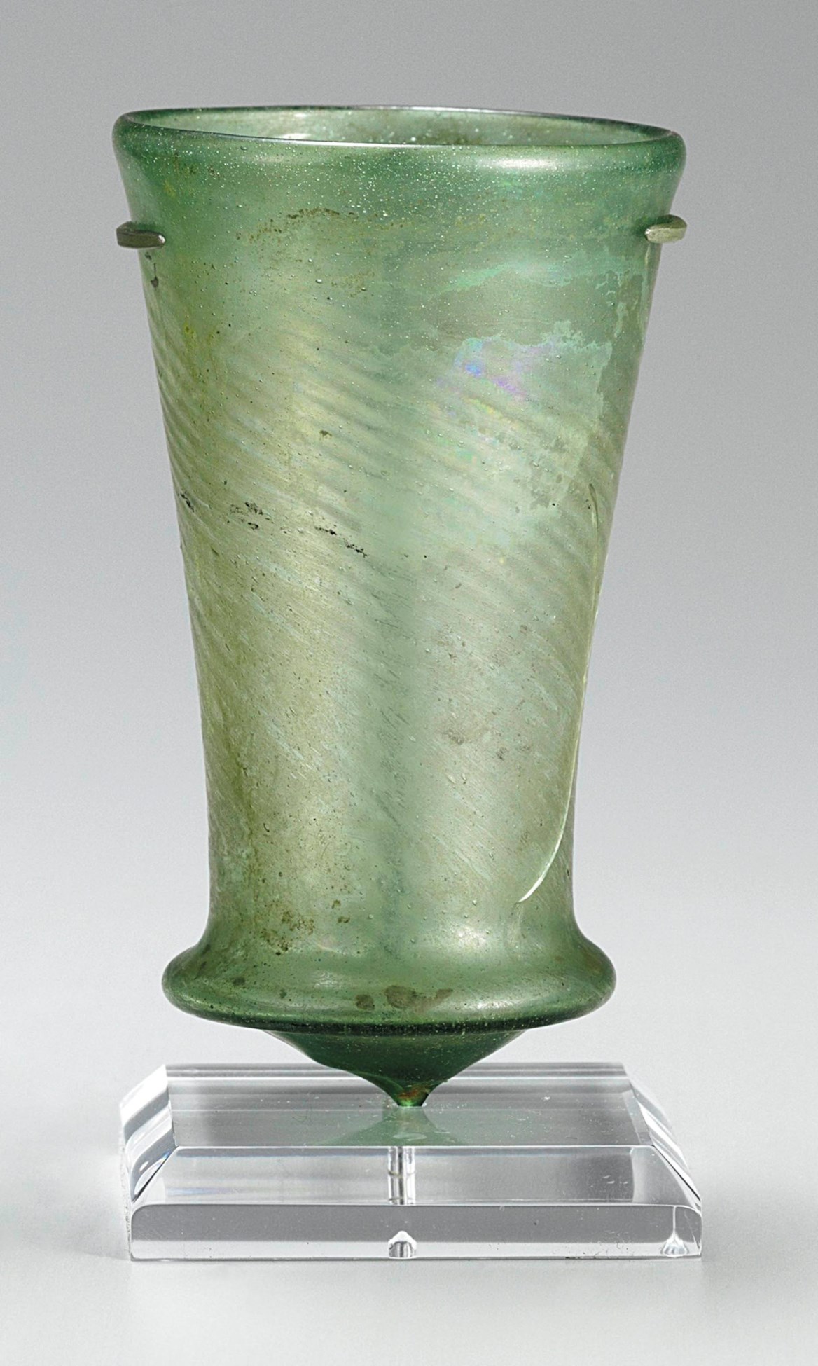 A MEROVINGIAN GLASS BELL-BEAKER , CIRCA MID 6TH CENTURY A.D. | Christie's