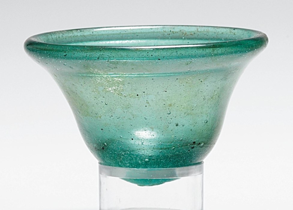 A MEROVINGIAN GLASS PALM CUP , CIRCA LATE 6TH-7TH CENTURY A.D. | Christie's