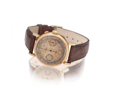 Patek Philippe. A Fine 18K Gold Chronograph Wristwatch with Tachometer ...