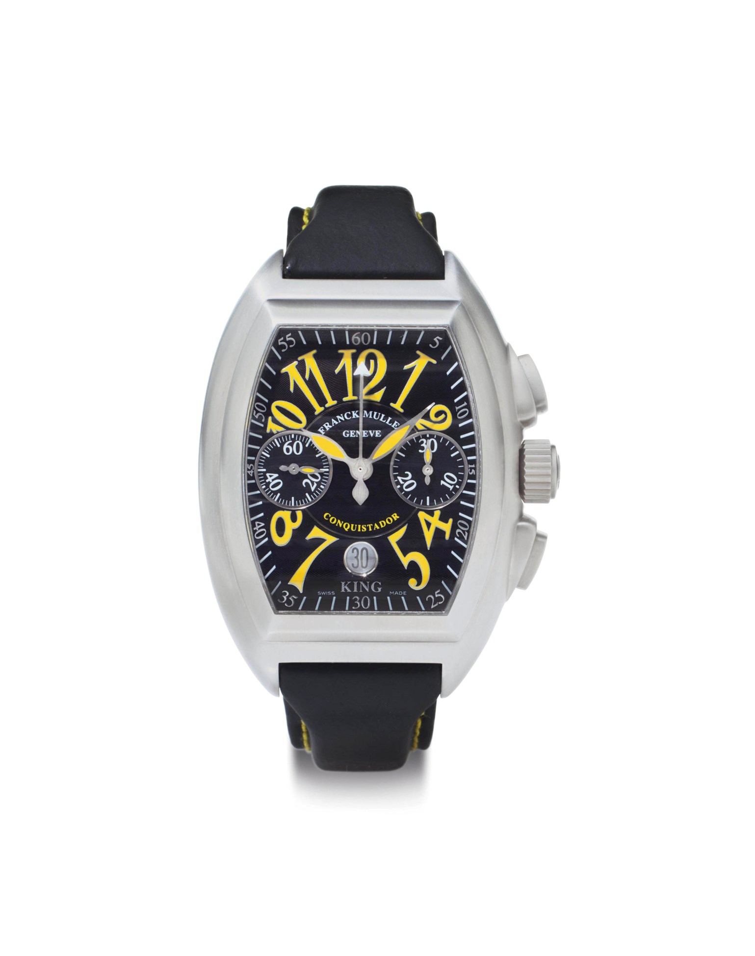 Franck Muller. A Large Stainless Steel Automatic Chronograph Wristwatch ...