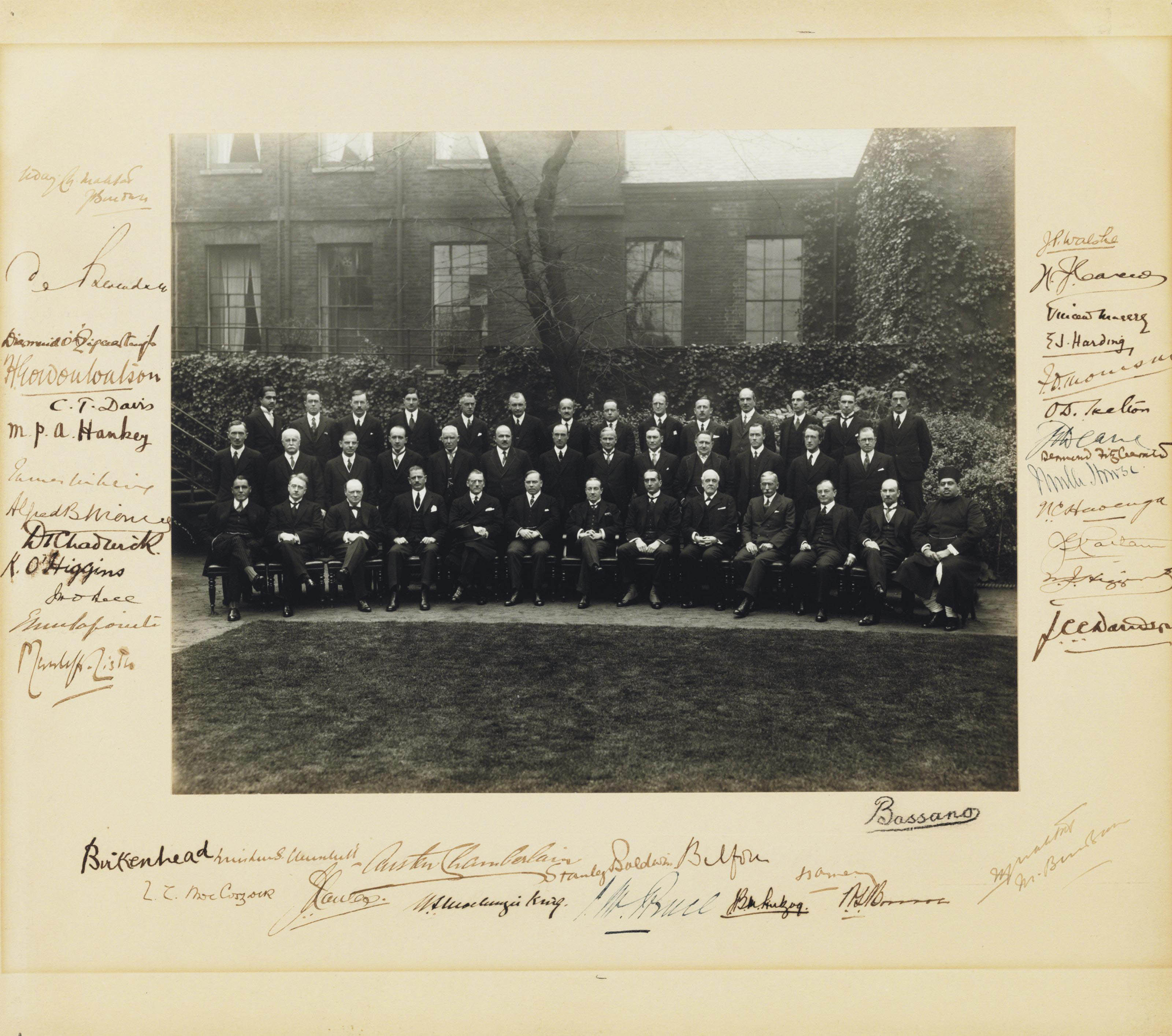 CHURCHILL, Winston S. Photograph signed ("Winston S. Churchill"), as ...