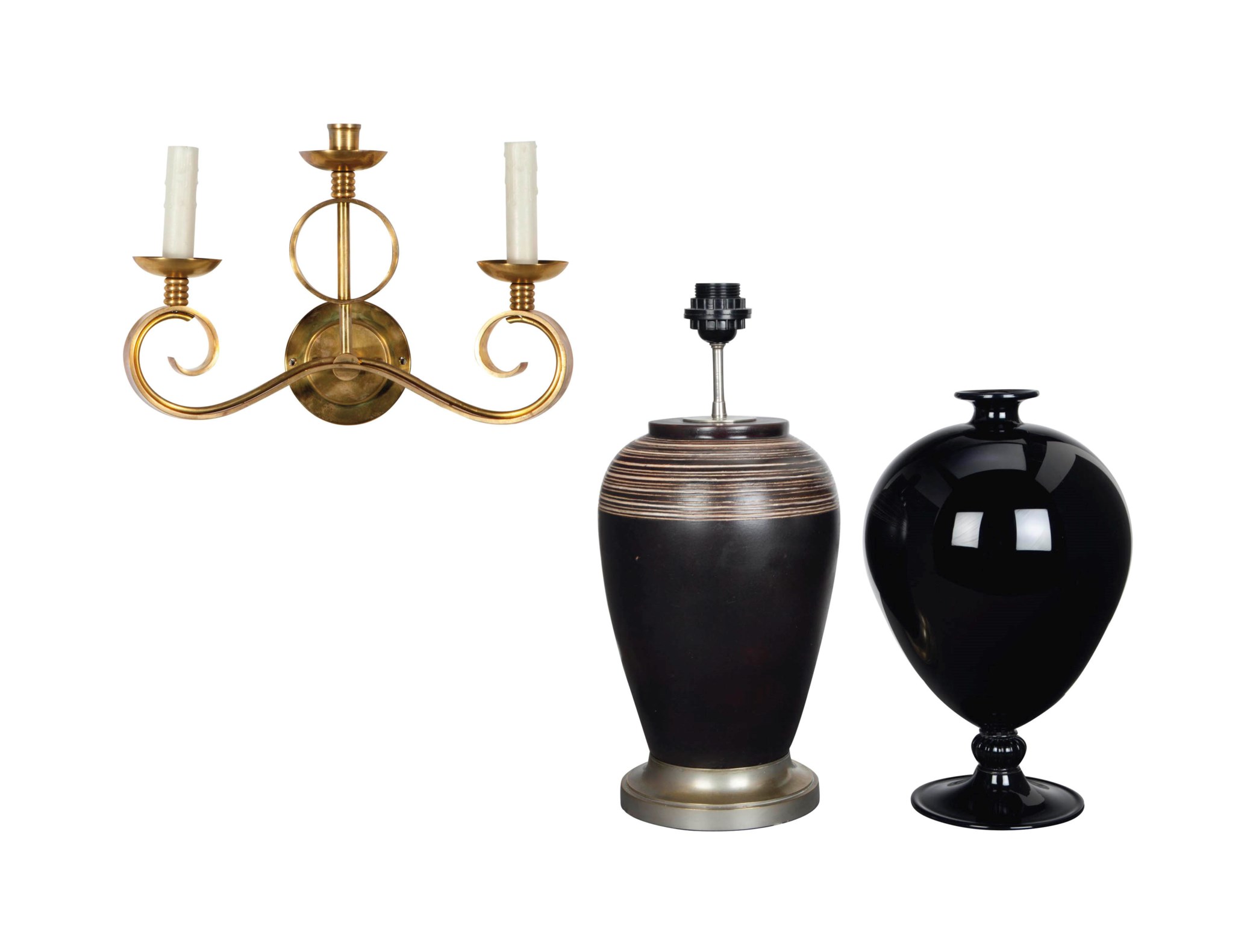 A GROUP OF THREE DECORATIVE OBJECTS, , 20TH CENTURY, | Christie's