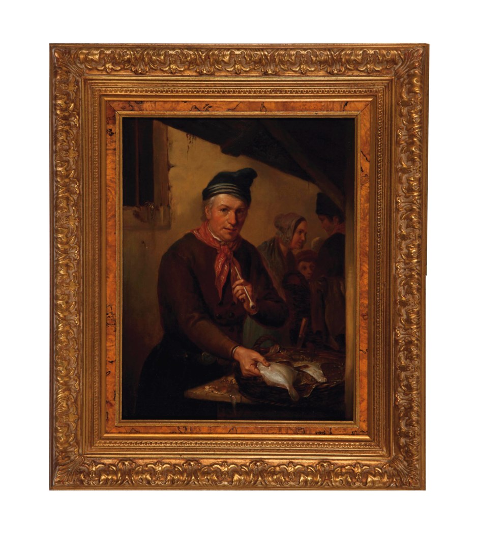 Continental School, 19th Century , Portrait of a Fishmonger | Christie's