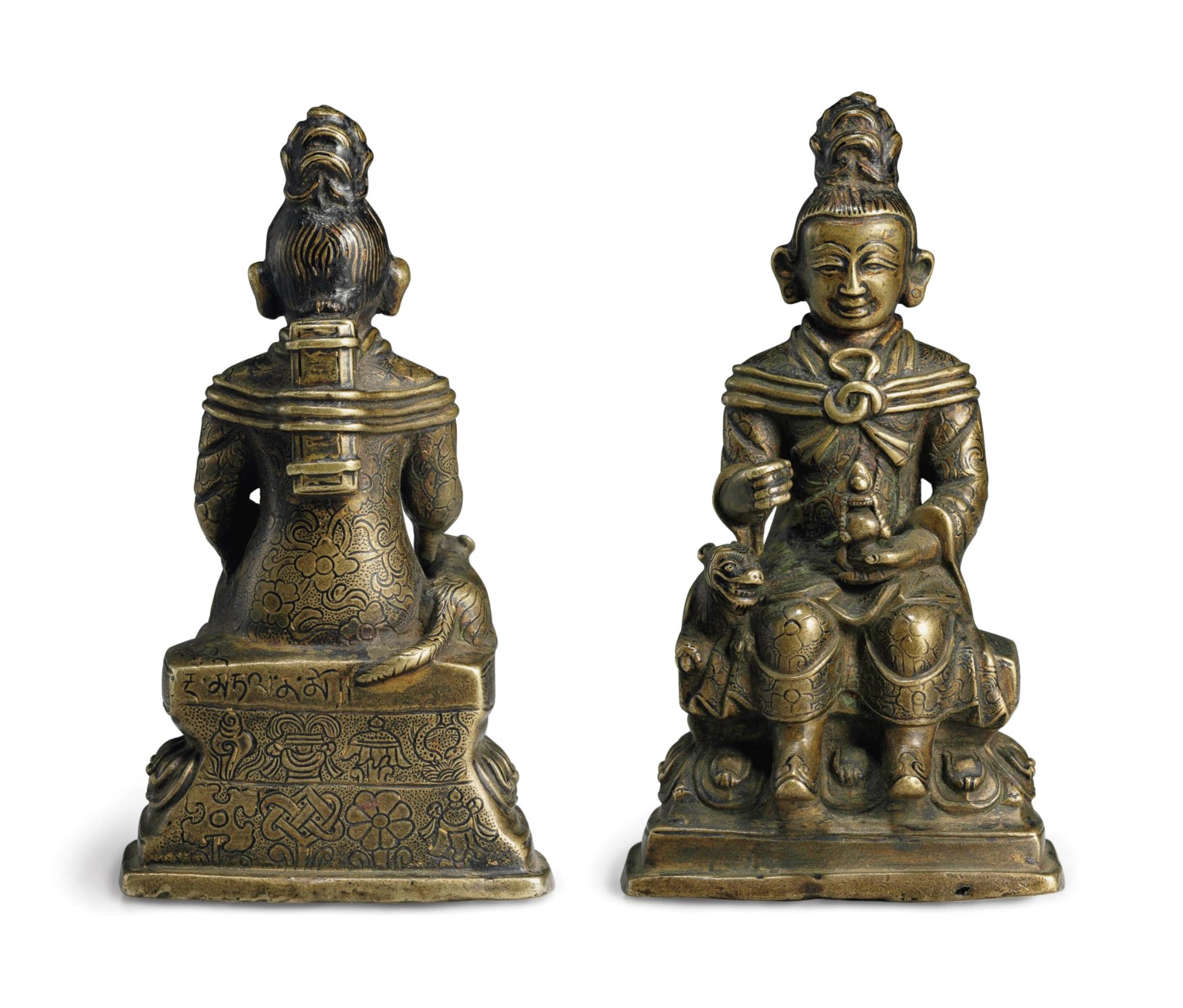 A bronze figure of Upasaka Dharmatala , TIBET, 16TH/17TH CENTURY ...