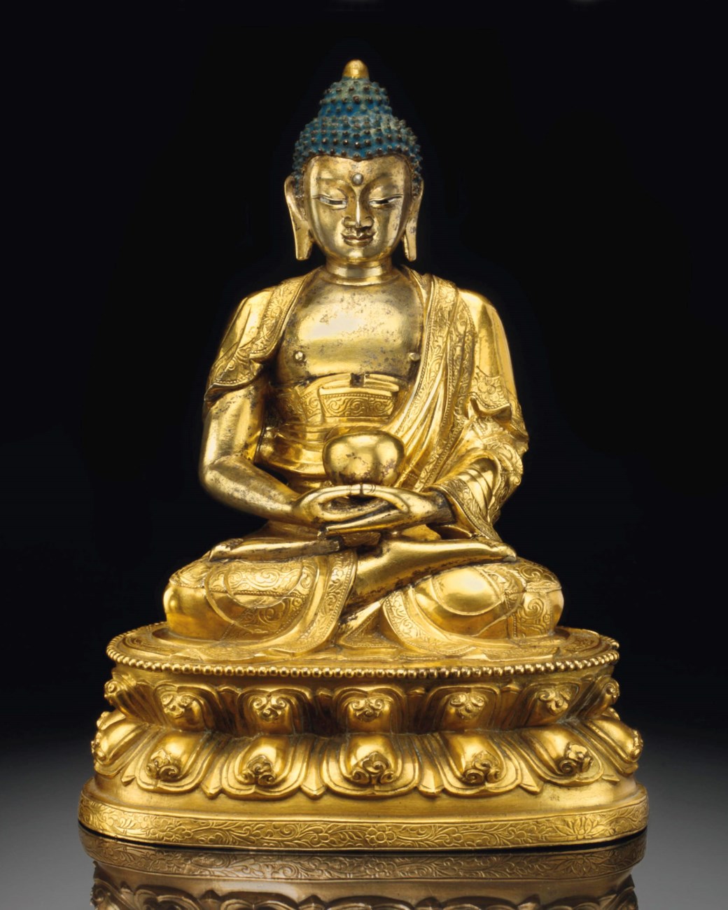 A SMALL GILT-BRONZE FIGURE OF BUDDHA , 18TH CENTURY | Christie's