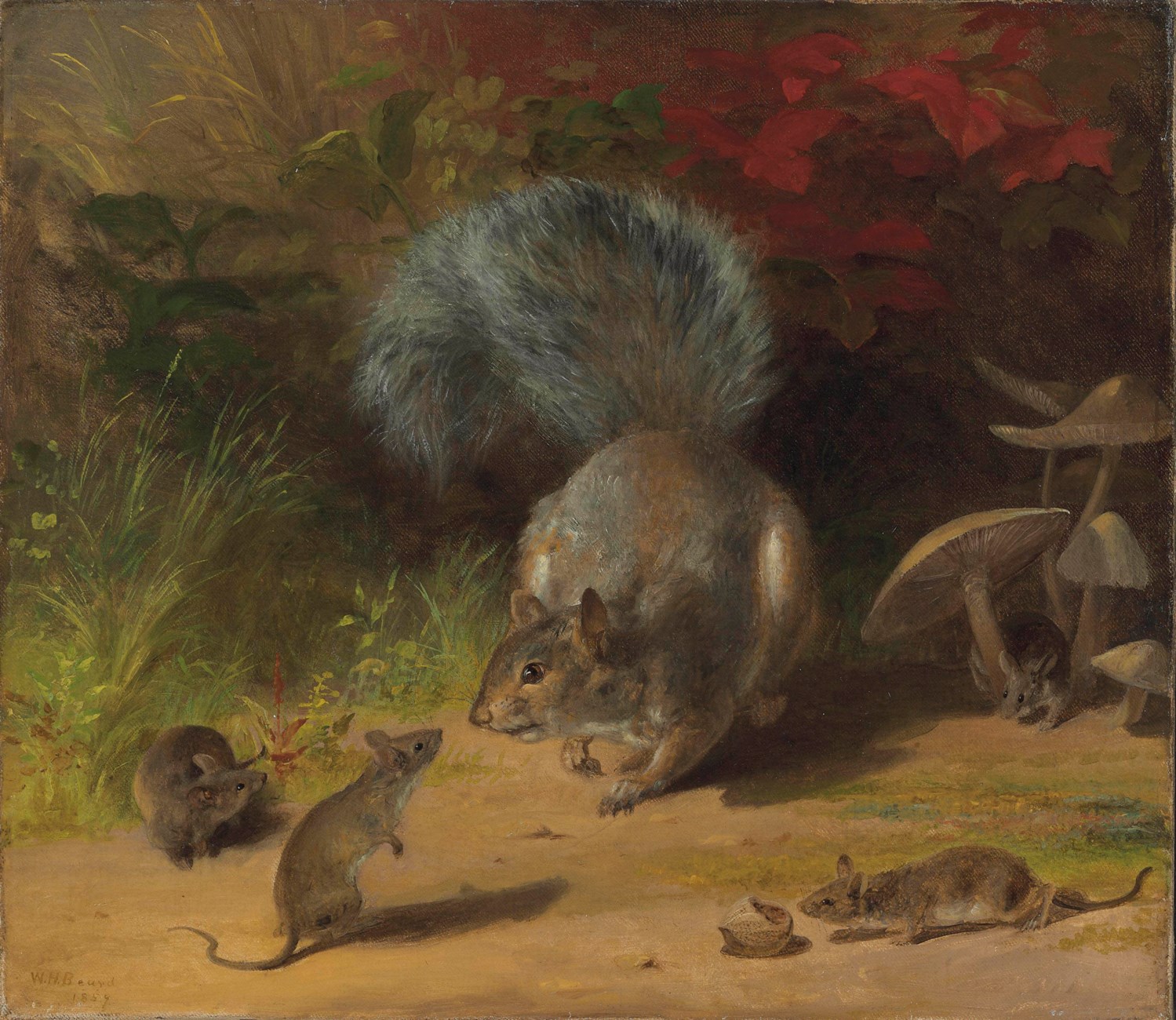 William Holbrook Beard (1823-1900) , Squirrel and Mice | Christie's