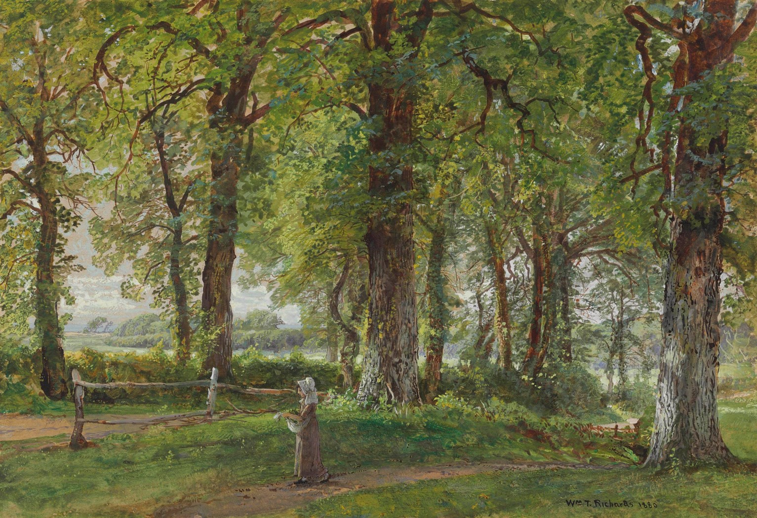 William Trost Richards (1833-1905) , English Country Road | Christie's