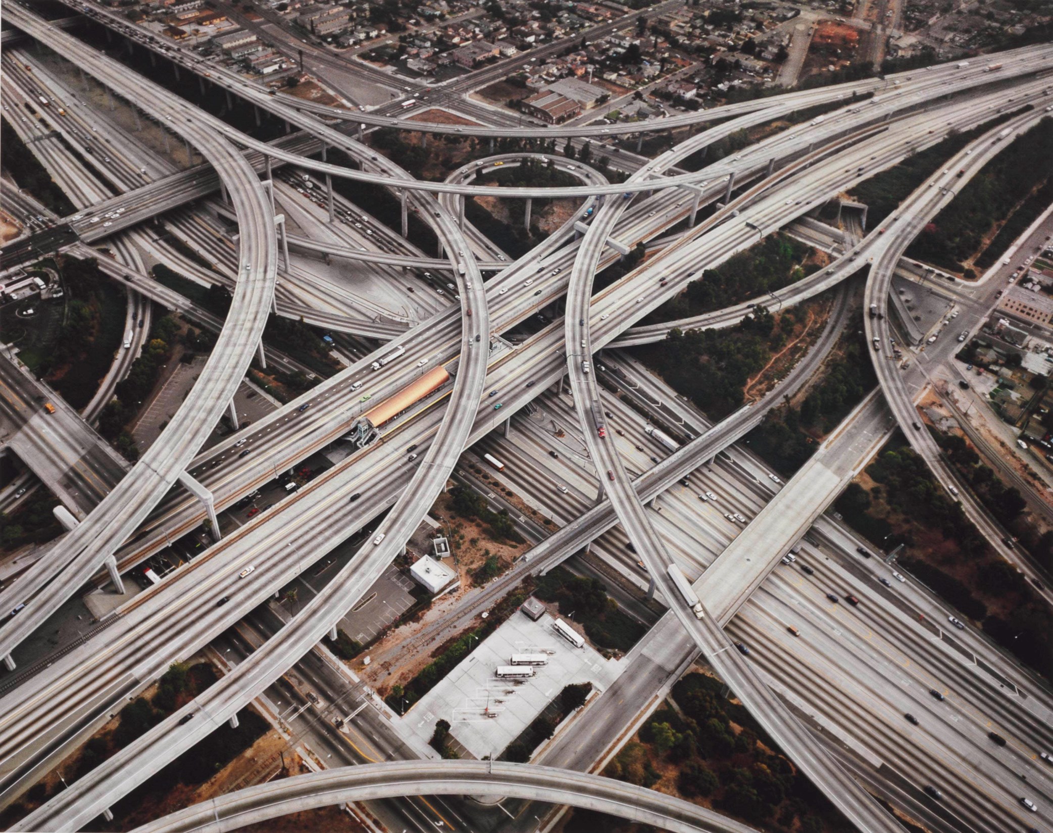 EDWARD BURTYNSKY (B. 1955) , Highway #2, Intersection 105 & 110, Los ...
