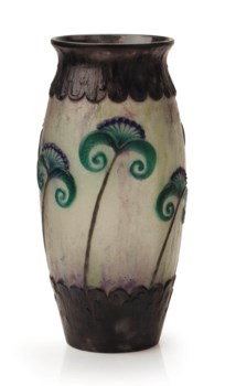 A FRENCH PATE-DE-VERRE VASE , BY GABRIEL ARGY-ROUSSEAU, CIRCA 1920 ...