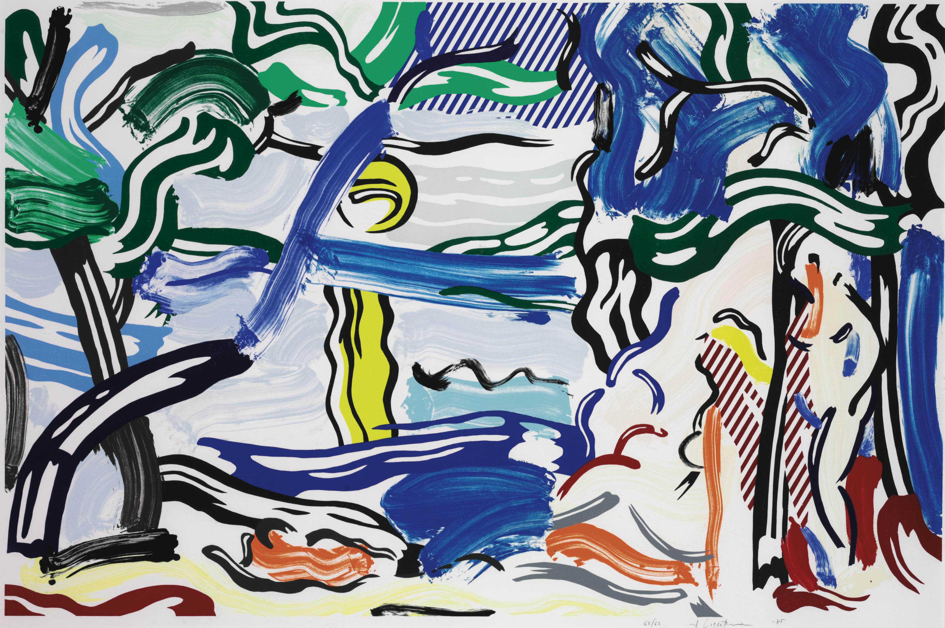 Roy Lichtenstein - The Sower, from Landscape Series (1985) : r/museum