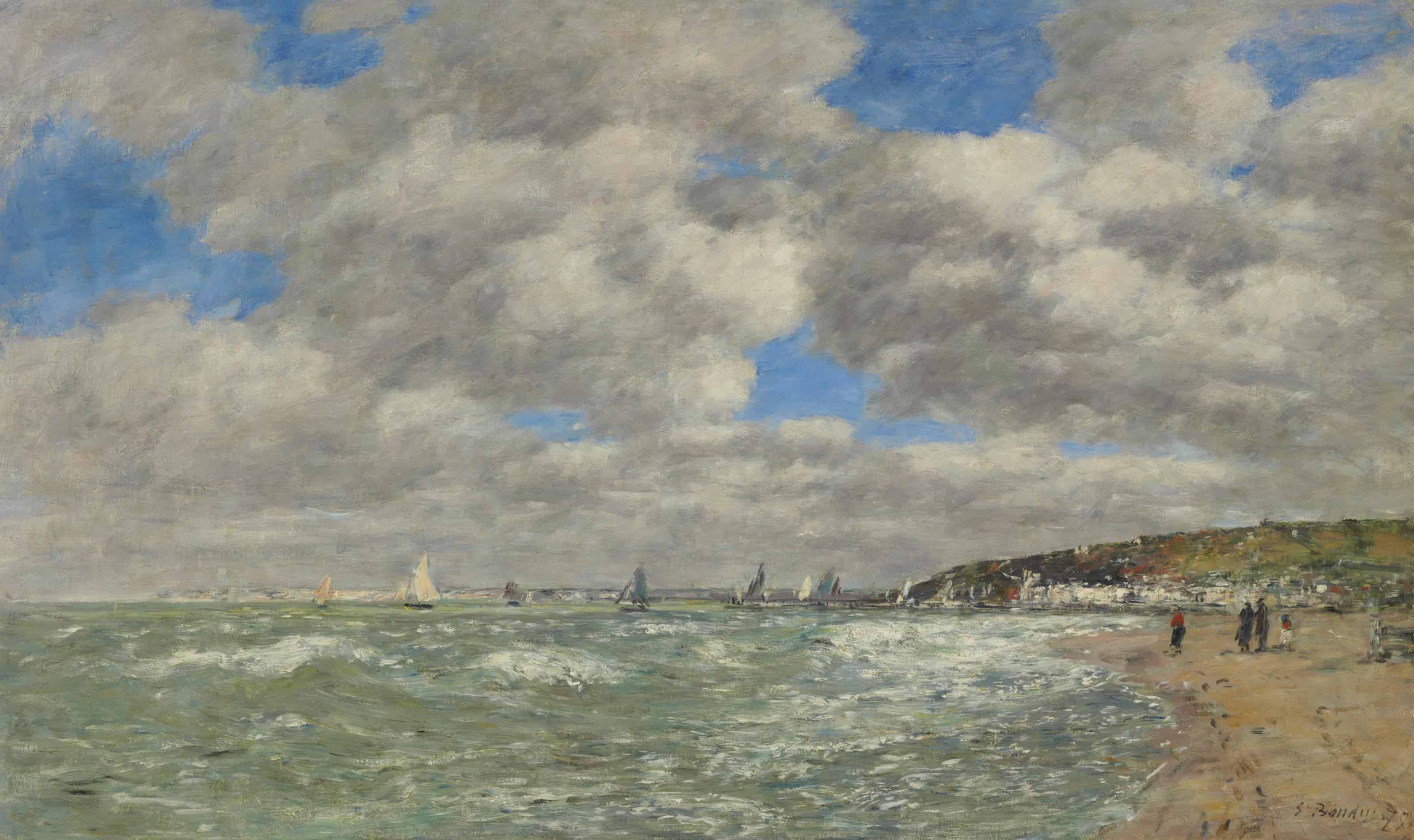 Eugene Boudin (1824-1898) , La Plage | Christie's