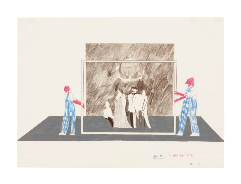 David Hockney (b. 1937) , The Polish Royal Family (From Ubu Roi ...