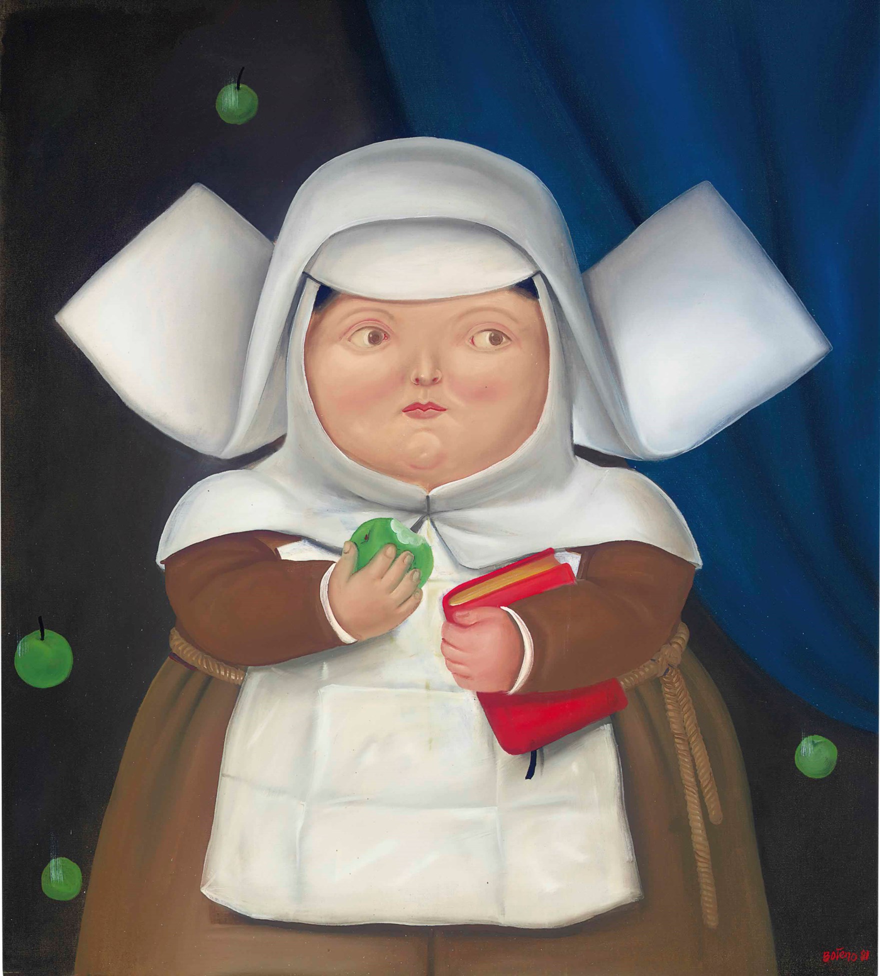 Fernando Botero (Colombian b. 1932) , Nun Eating an Apple | Christie's