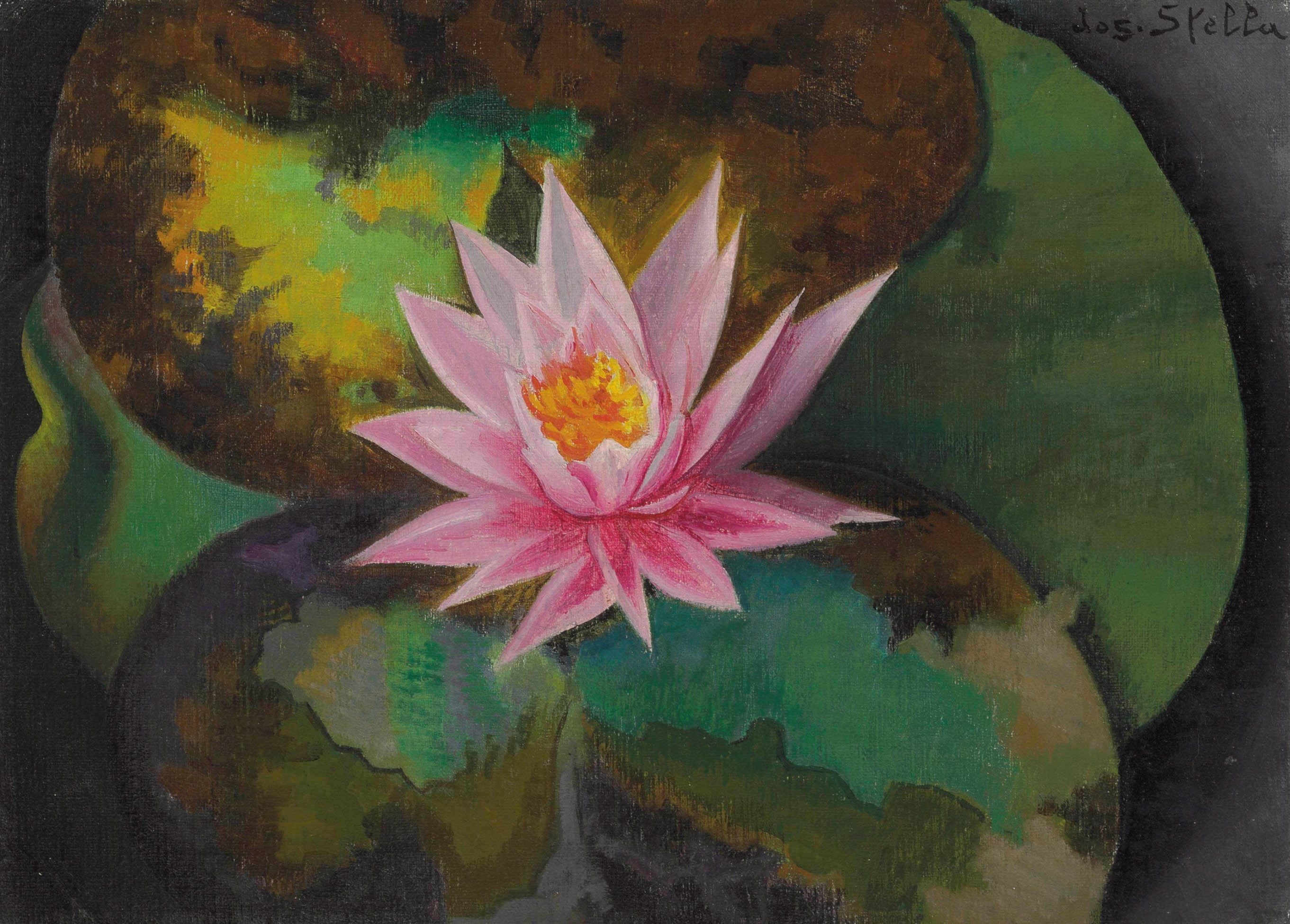 Joseph Stella (1877-1946) , Pink Water Lily | Christie's