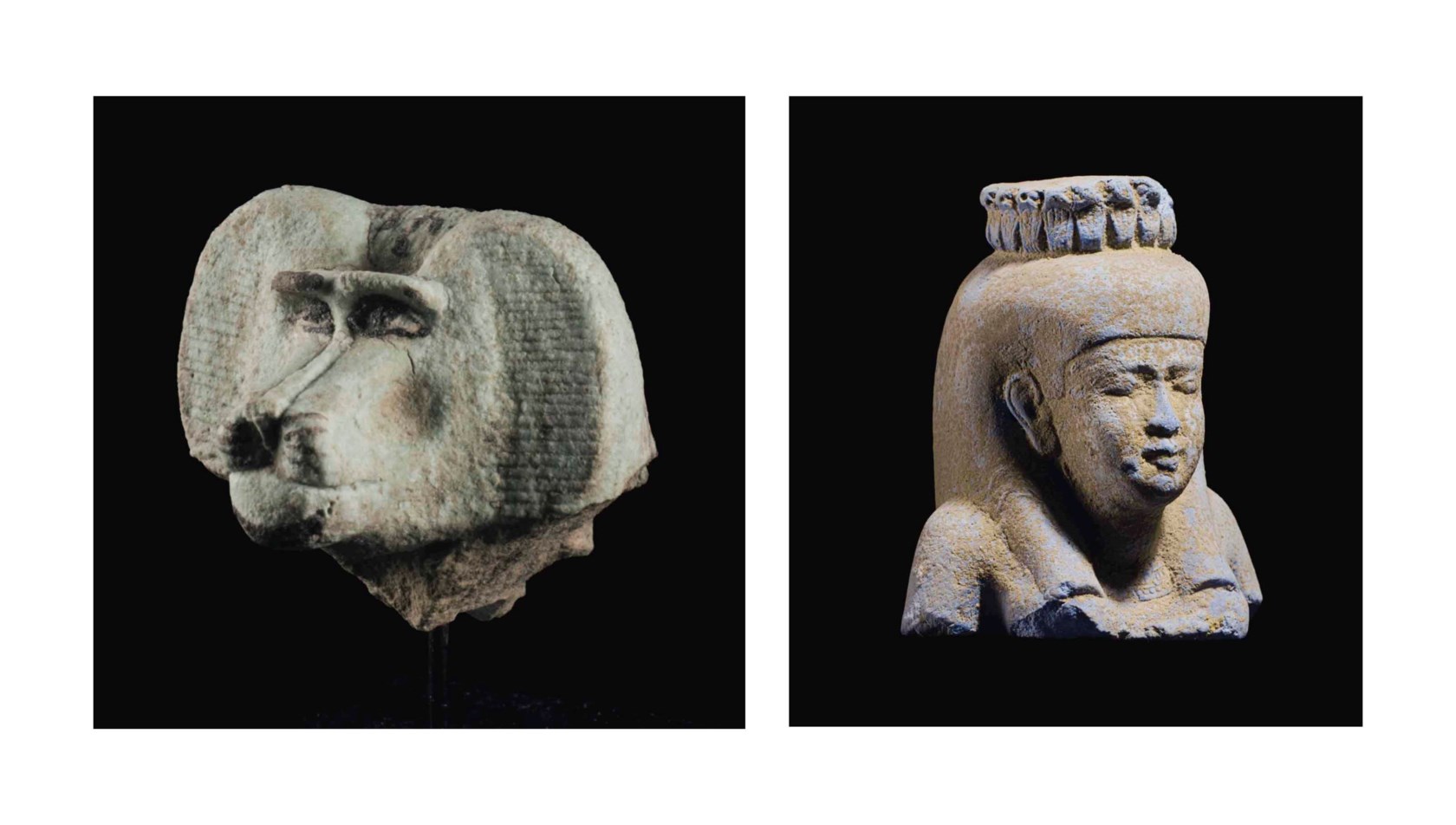 AN EGYPTIAN "BLUE" BUST OF ISIS , PTOLEMAIC PERIOD, 304-30 B.C ...