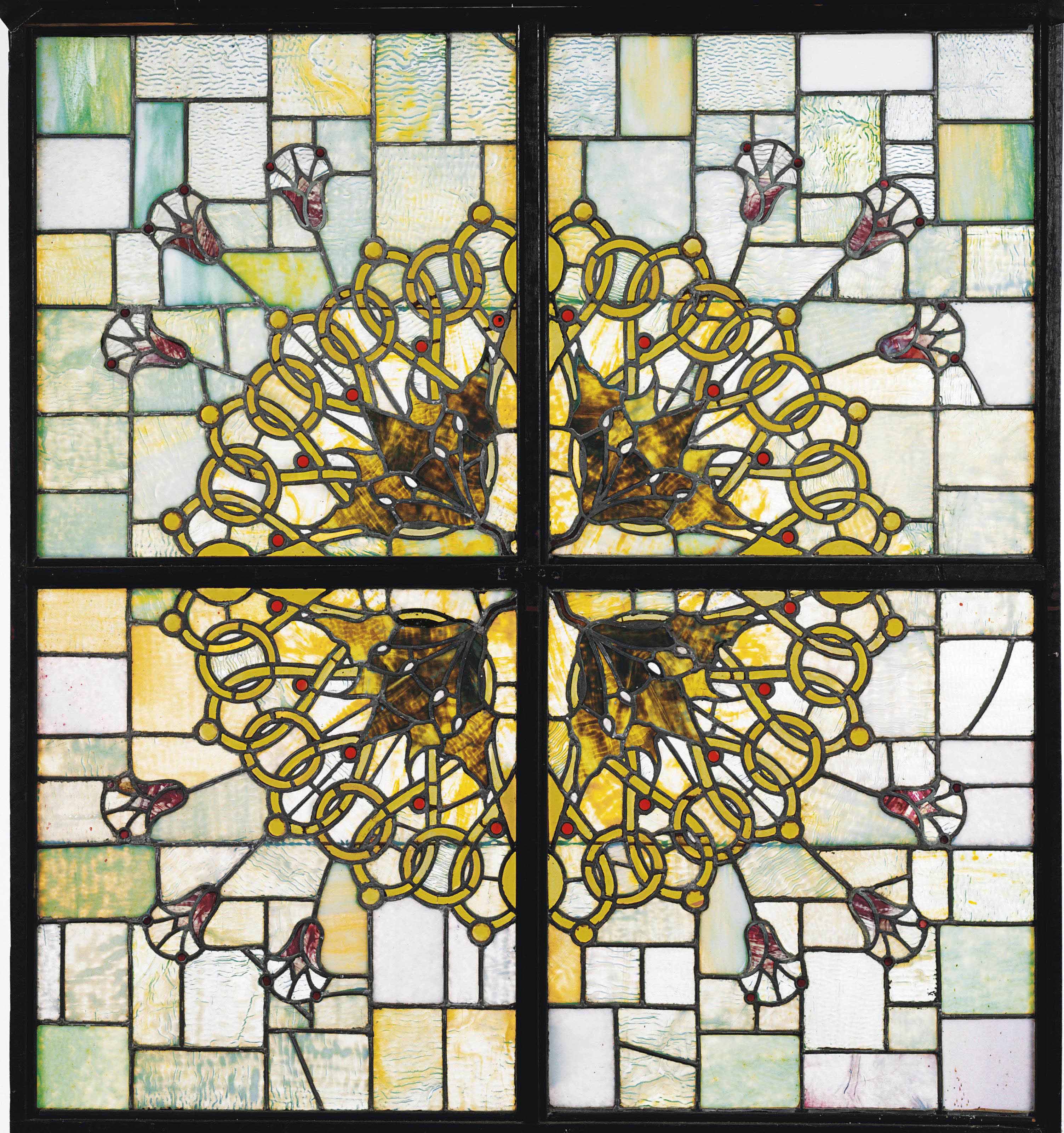FRANK LLOYD WRIGHT (1867-1959) , A PAIR OF WINDOWS FROM THE JACOB ...
