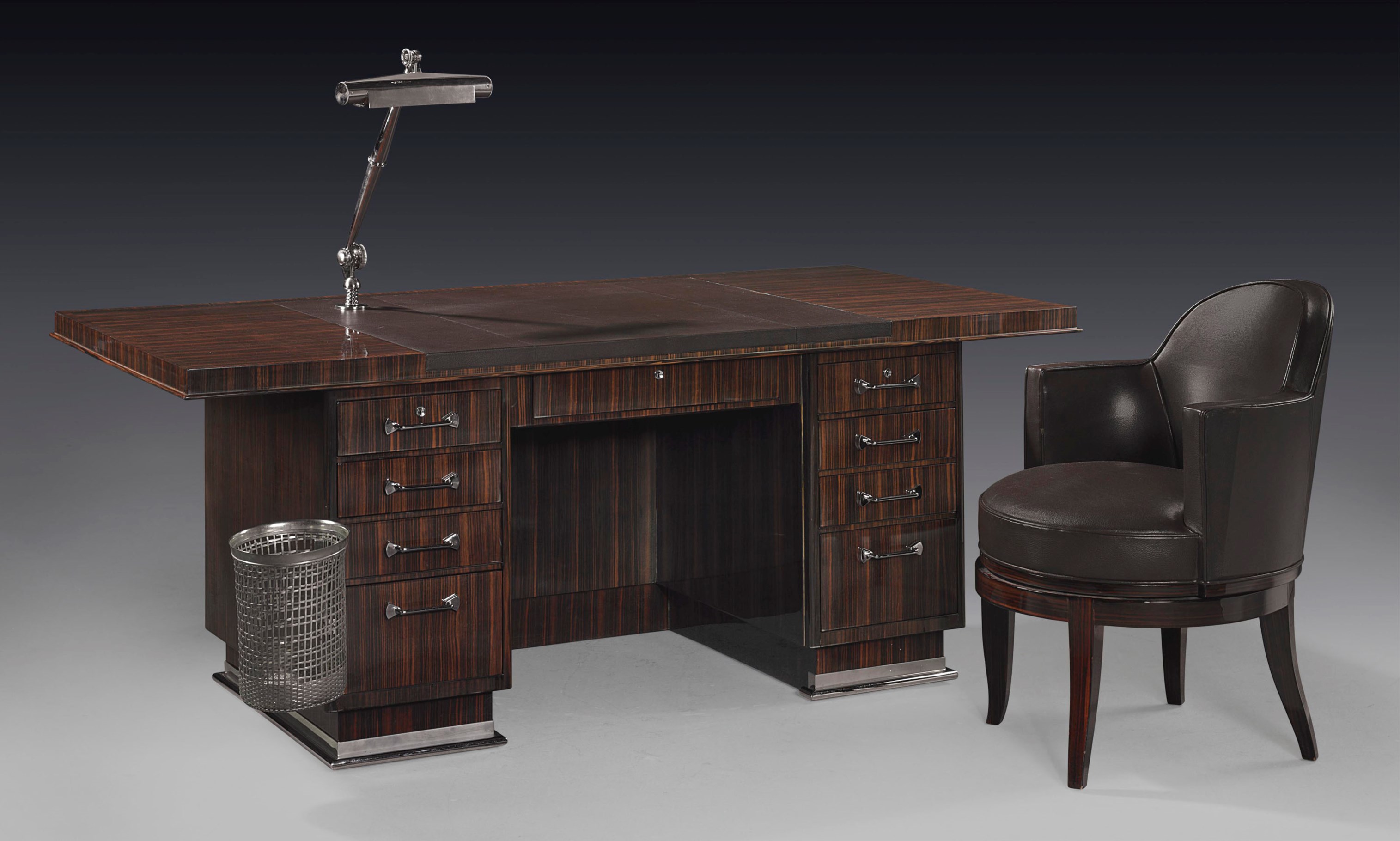 EMILE-JACQUES RUHLMANN (1879-1933) , A DESK AND CHAIR, CIRCA 1930 ...