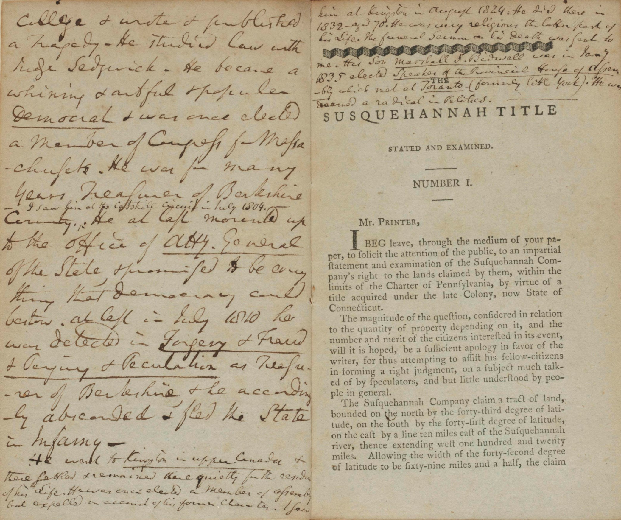 [KENT, James (1763-1847)]. A COLLECTION OF TEN PAMPHLETS FROM THE ...