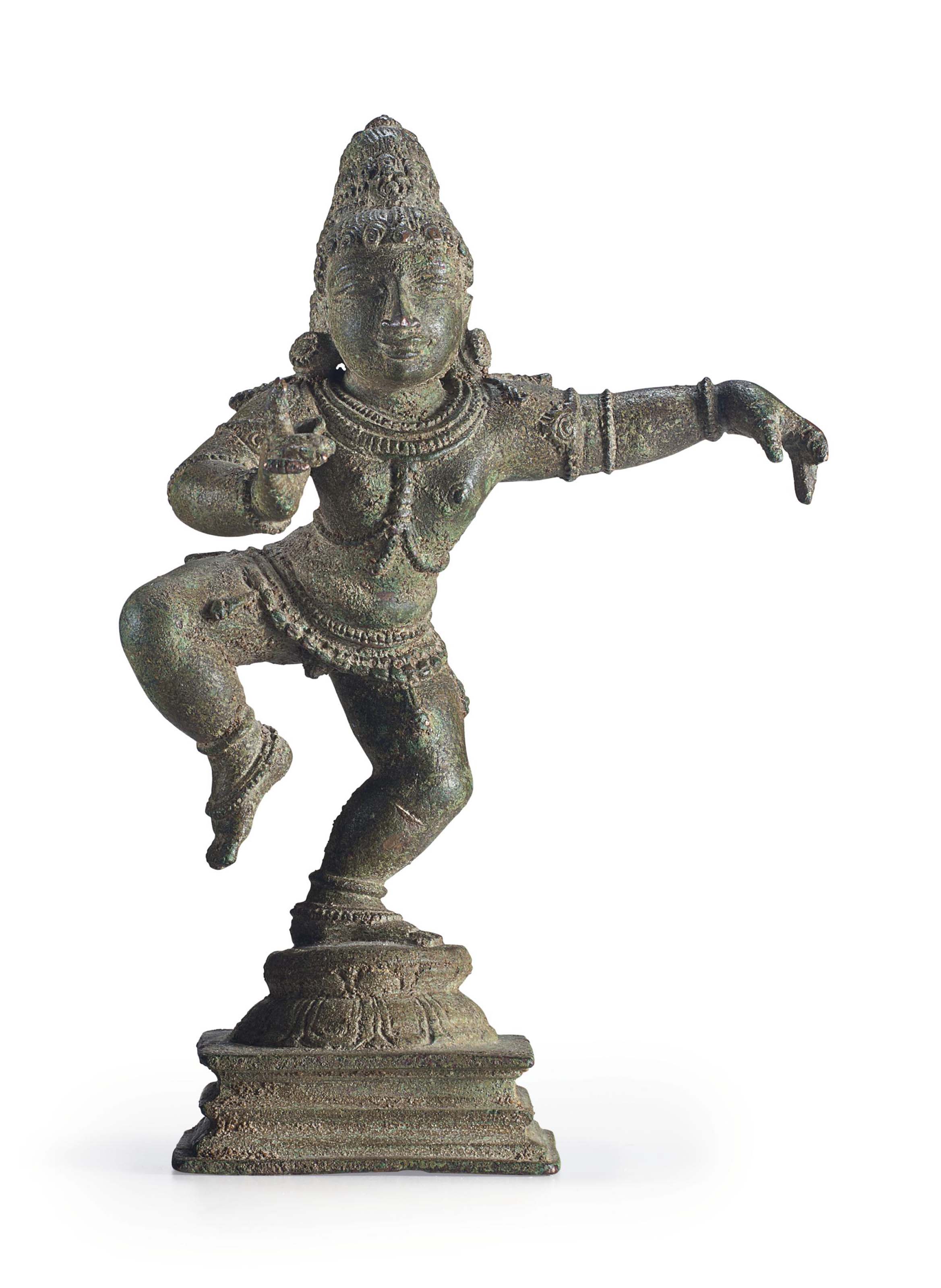 A bronze figure of Sambandar