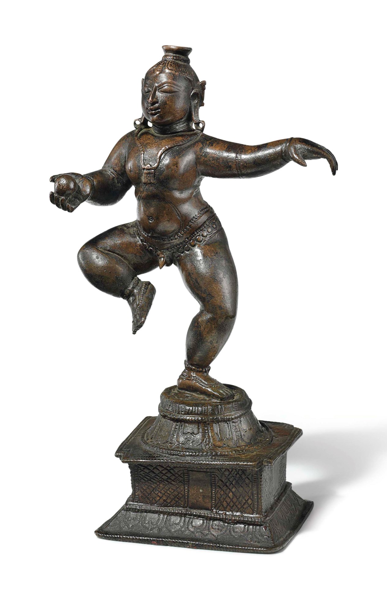 A bronze figure of Balakrishna