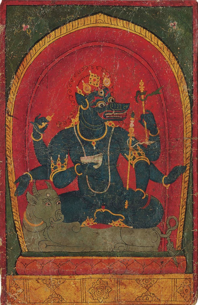 A small painting of Varahi , NEPAL, 14TH CENTURY | Christie's