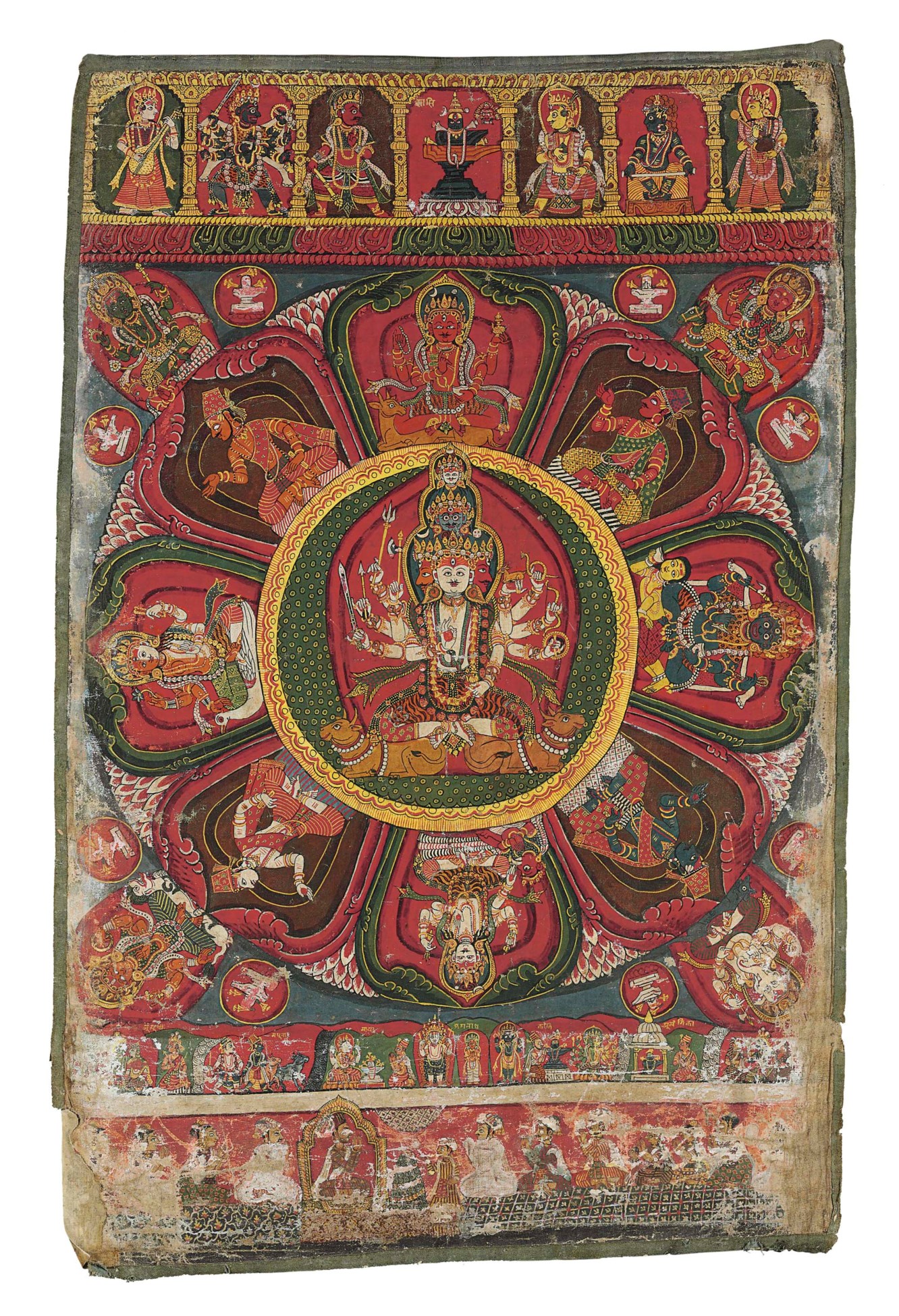 A paubha of a Shiva mandala , NEPAL, 18TH CENTURY | Christie's