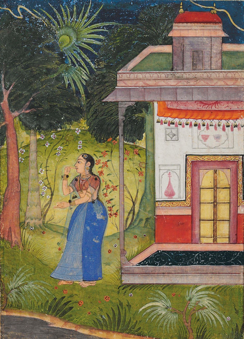 AN ILLUSTRATION TO THE RASIKAPRIYA: UTKA NAYIKA , INDIA, SUB -IMPERIAL ...