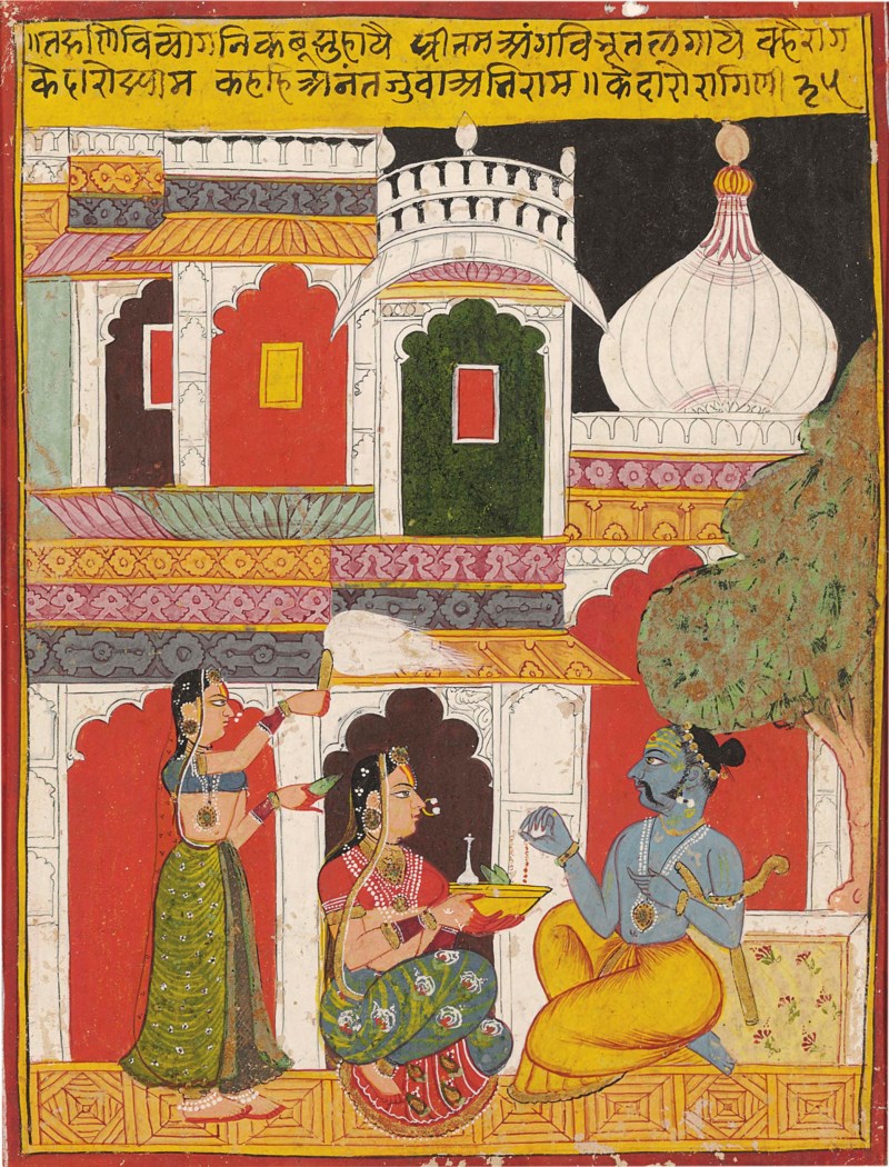 A PAINTING FROM A RAGAMALA: KEDARA RAGINI , INDIA, RAJASTHAN, SIROHI ...