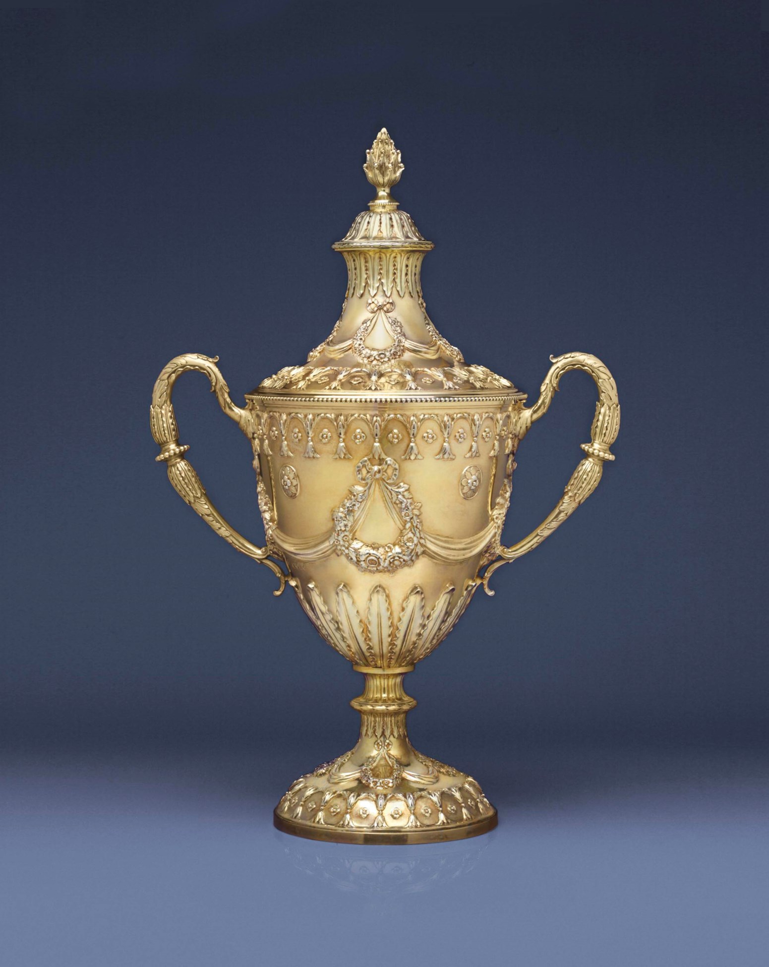 A GEORGE III SILVER-GILT CUP AND COVER , MARK OF WILLIAM PITTS, LONDON ...