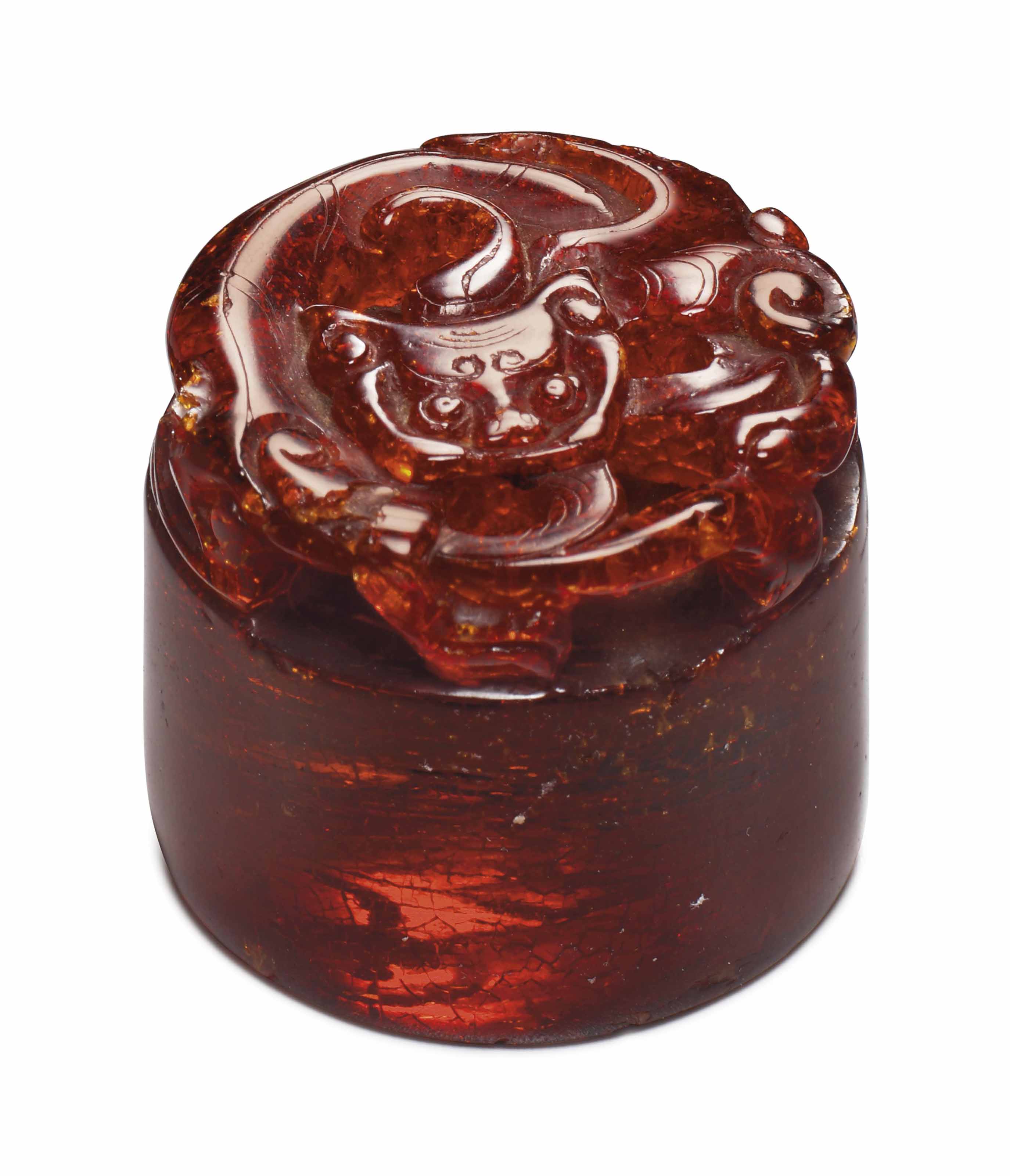 A RARE AMBER WATER POT , 18TH/19TH CENTURY | Christie's