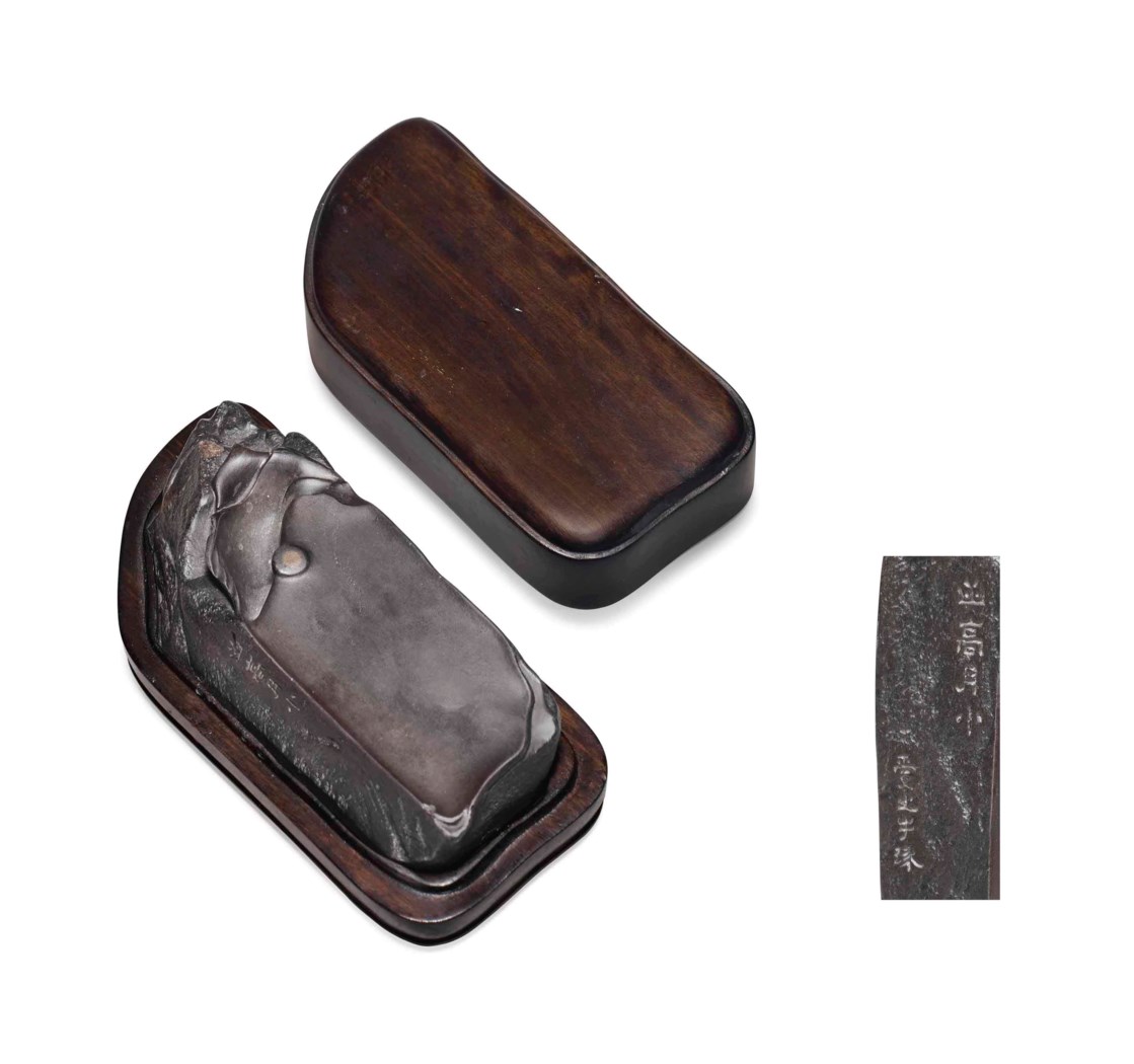 AN UNUSUAL SMALL INSCRIBED DUAN INKSTONE | Christie's