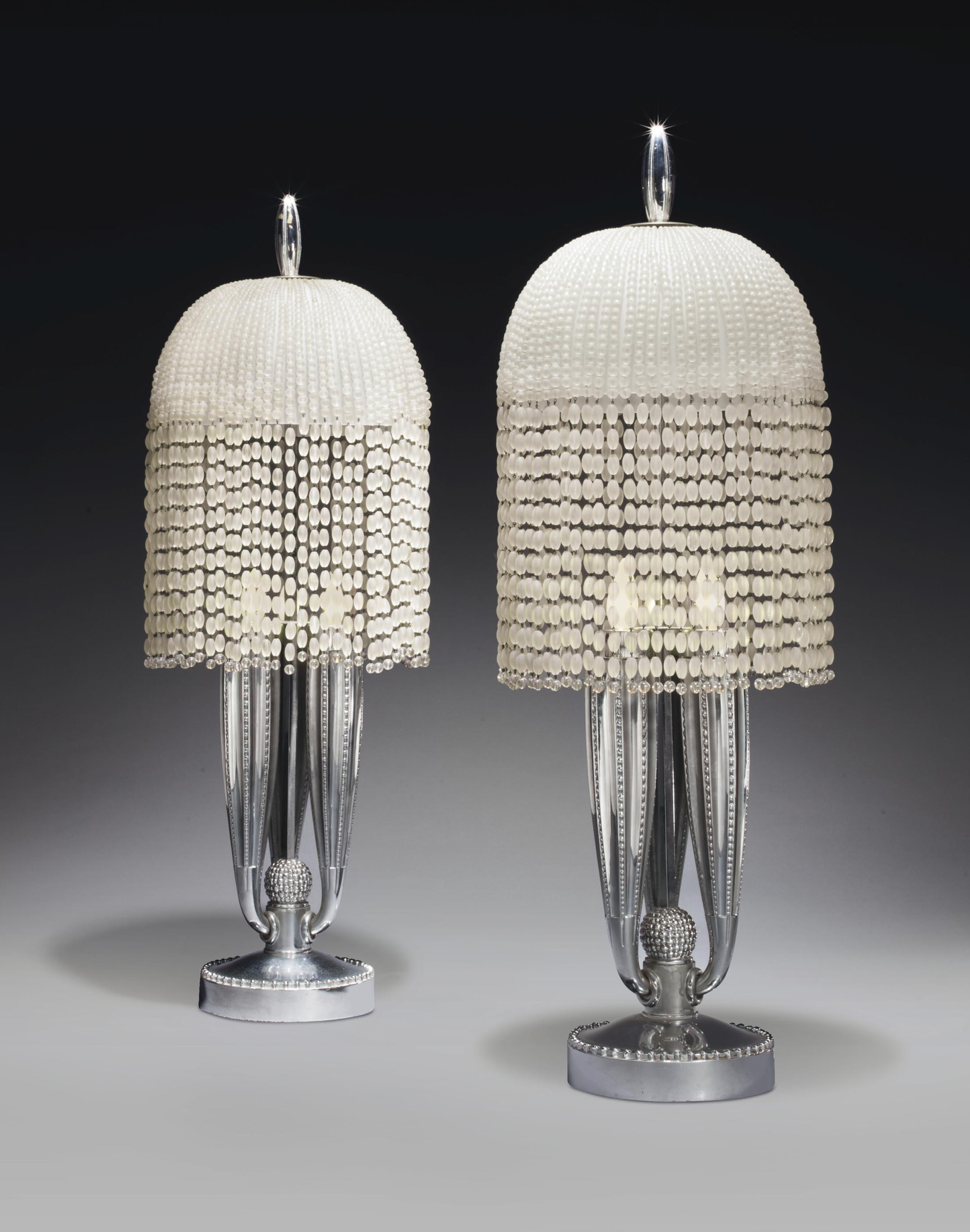 EMILE-JACQUES RUHLMANN (1879-1933) , A PAIR OF TABLE LAMPS, CIRCA 1925 ...