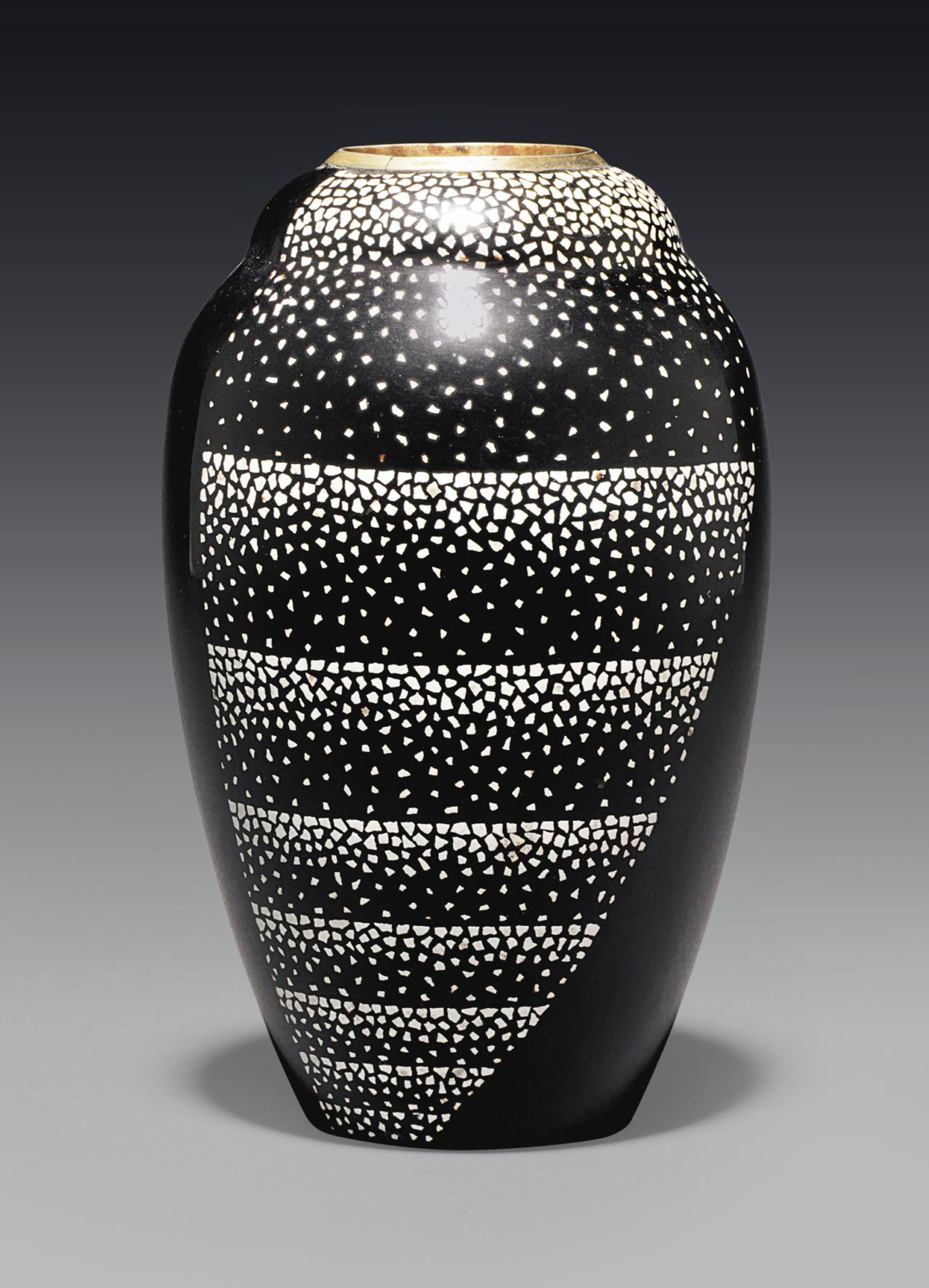 JEAN DUNAND (1877-1942) , A VASE 'AUX POISSONS', CIRCA 1928 | Christie's