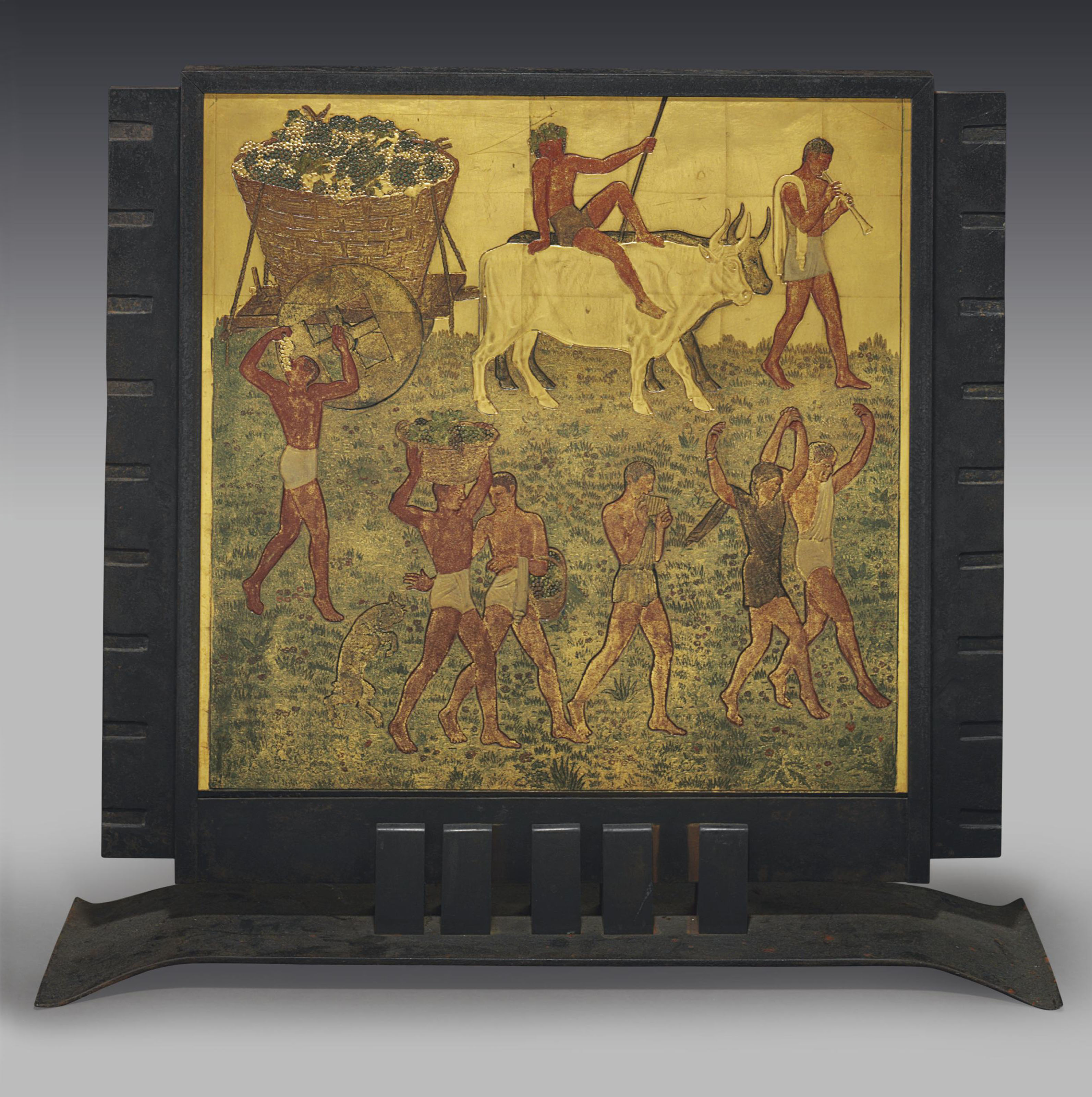 JEAN DUNAND (1877-1942) , 'DUCKS ON A POND' A SET OF WALL PANELS, 1929 ...
