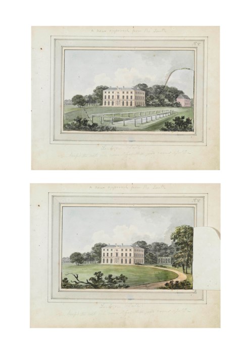 REPTON, Humphry. "RED BOOK" for "Gaines-Hall in Huntingtonsre: a Seat ...