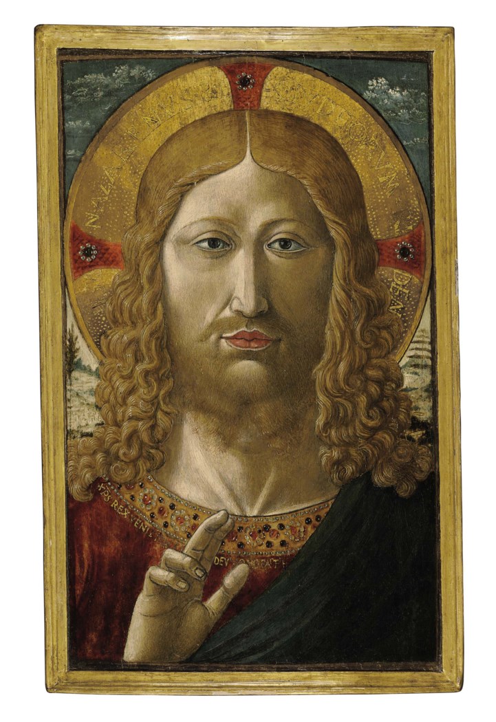 Benozzo Gozzoli (Florence c. 1420/22-1497 Pistoia) , Christ Blessing ...