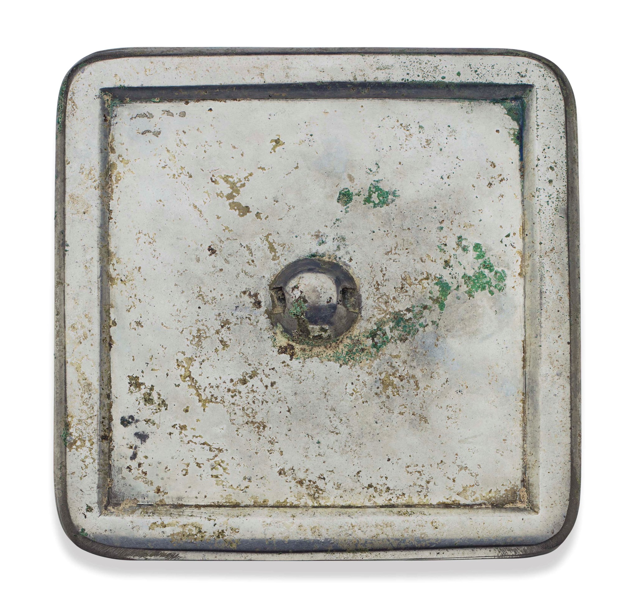 A RARE SILVERY BRONZE PLAIN SQUARE MIRROR , TANG DYNASTY (618-907 ...