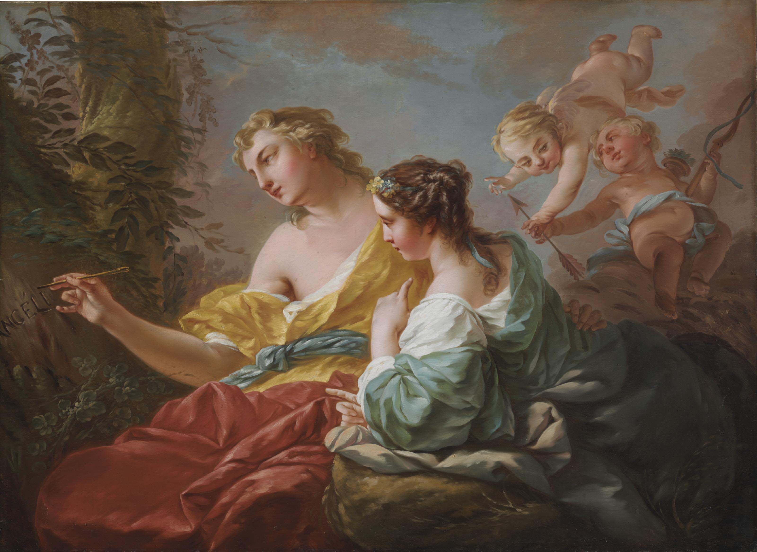 Circle of Jean-Baptiste Marie Pierre (Paris 1702-1789) , Angelica and ...