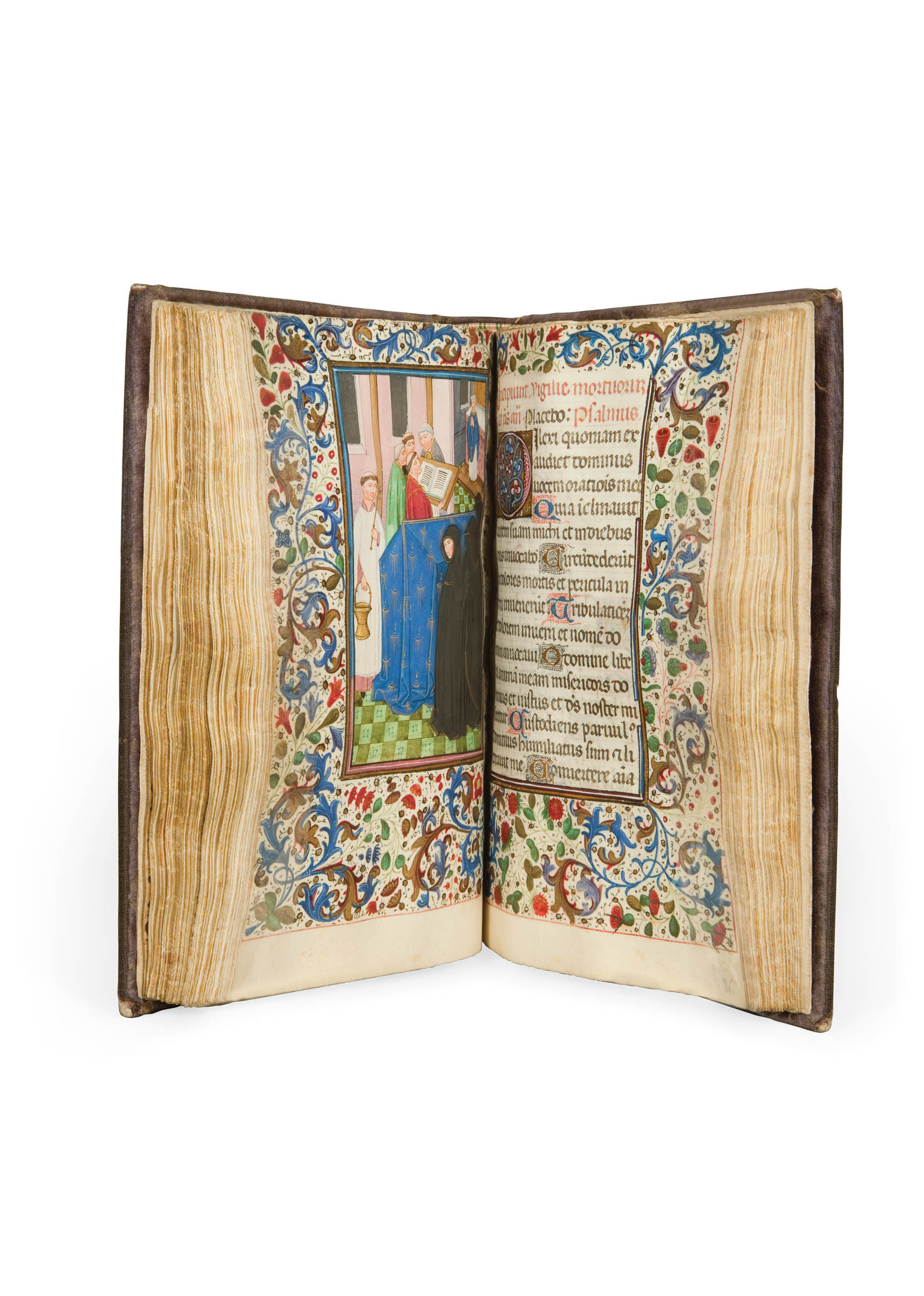 LIVRE D'HEURES, à l'usage de Rome, en latin, MANUSCRIT ENLUMINÉ SUR VÉLIN