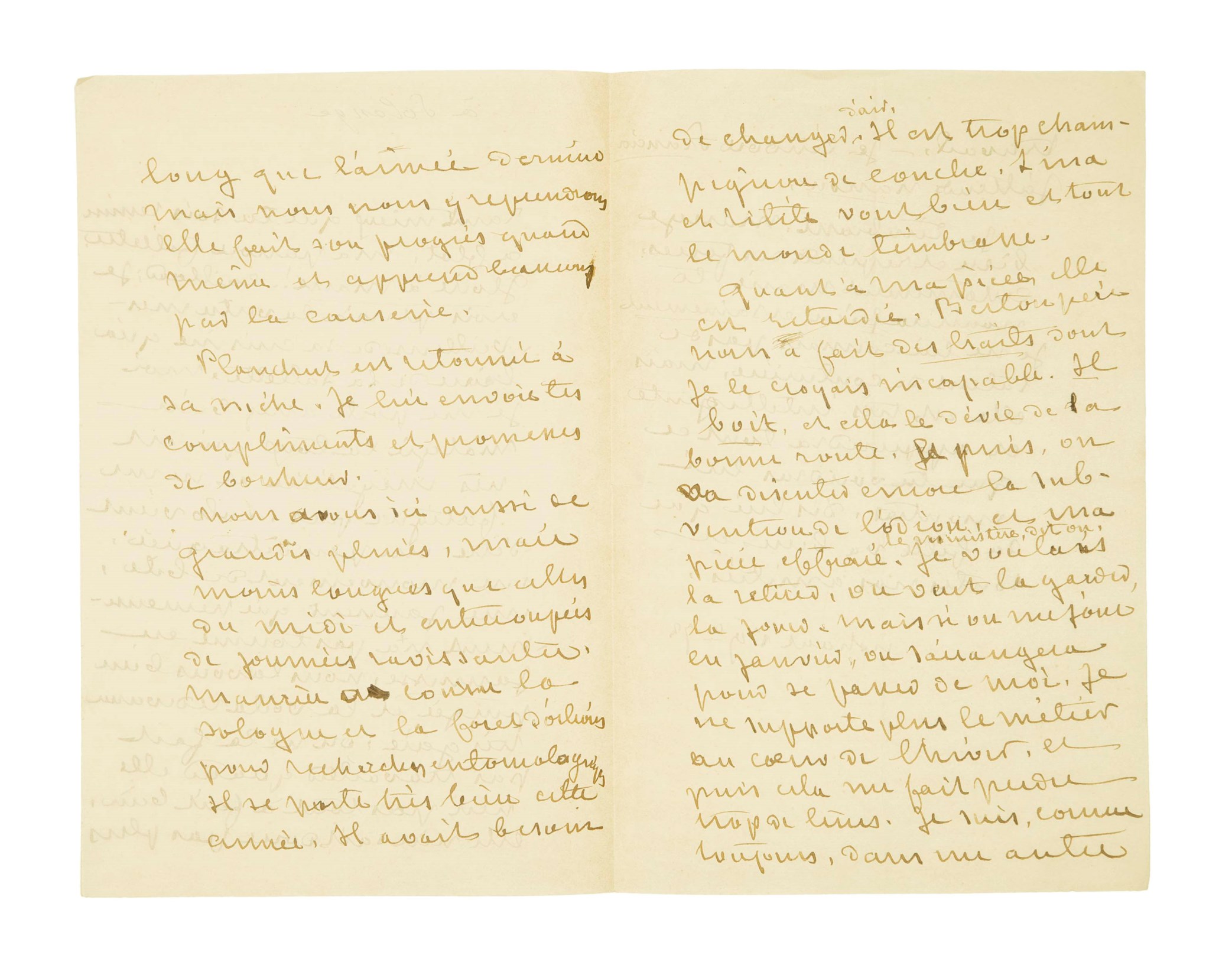 SAND, George (1804-1876). Lettre autographe signée à sa fille Solange ...