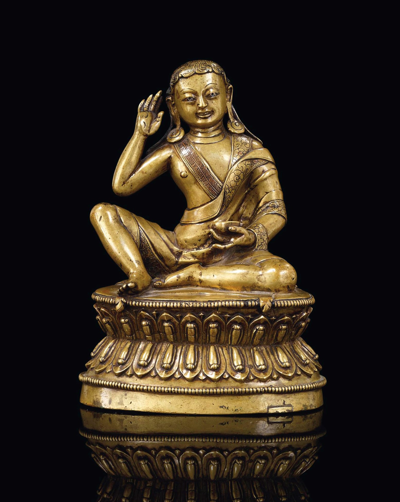 STATUE DE MILAREPA EN BRONZE, TIBET, XVIEME SIECLE | Christie's