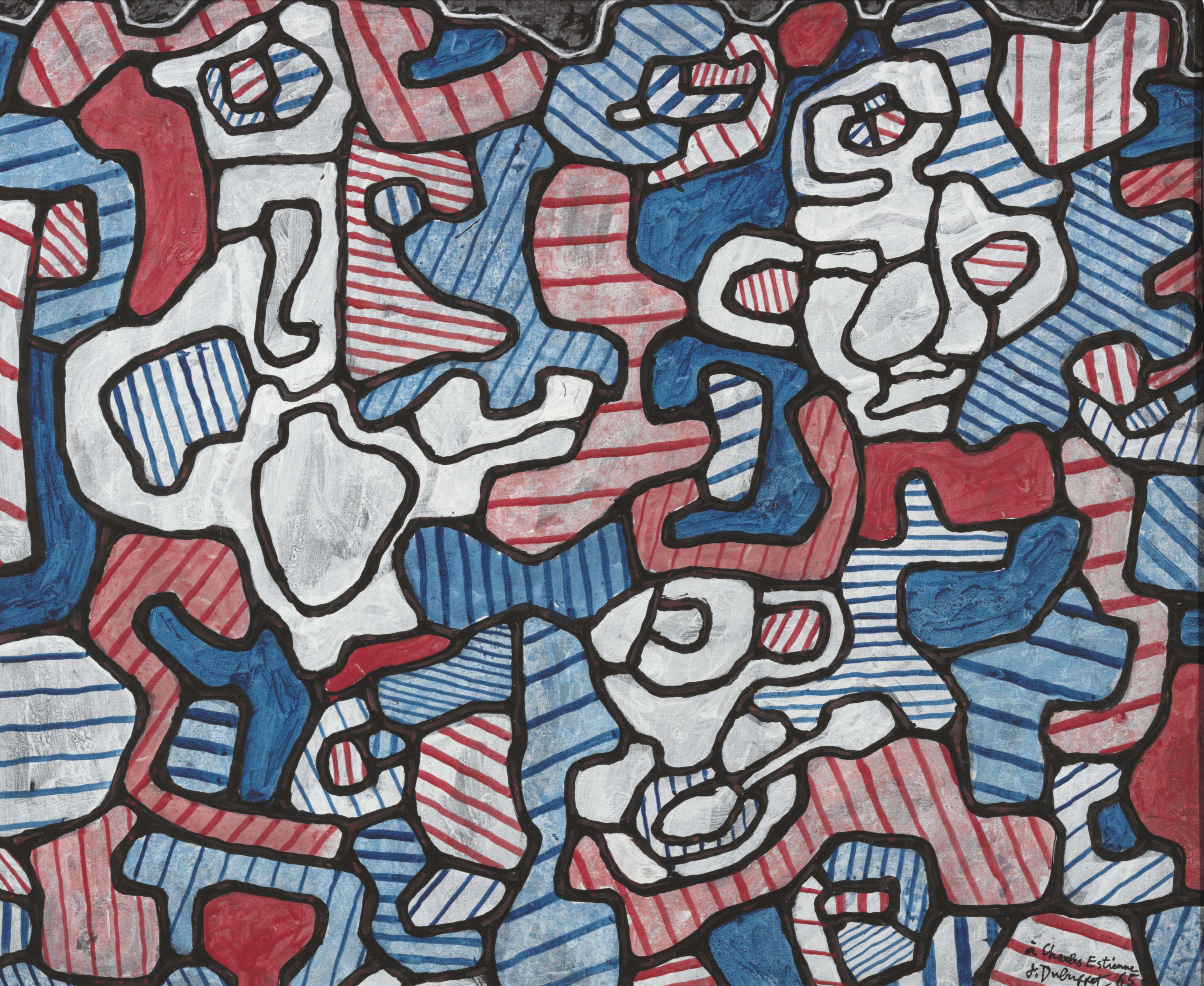 JEAN DUBUFFET (1901-1985) , Cafetière, tasse et sucrier I | Christie's