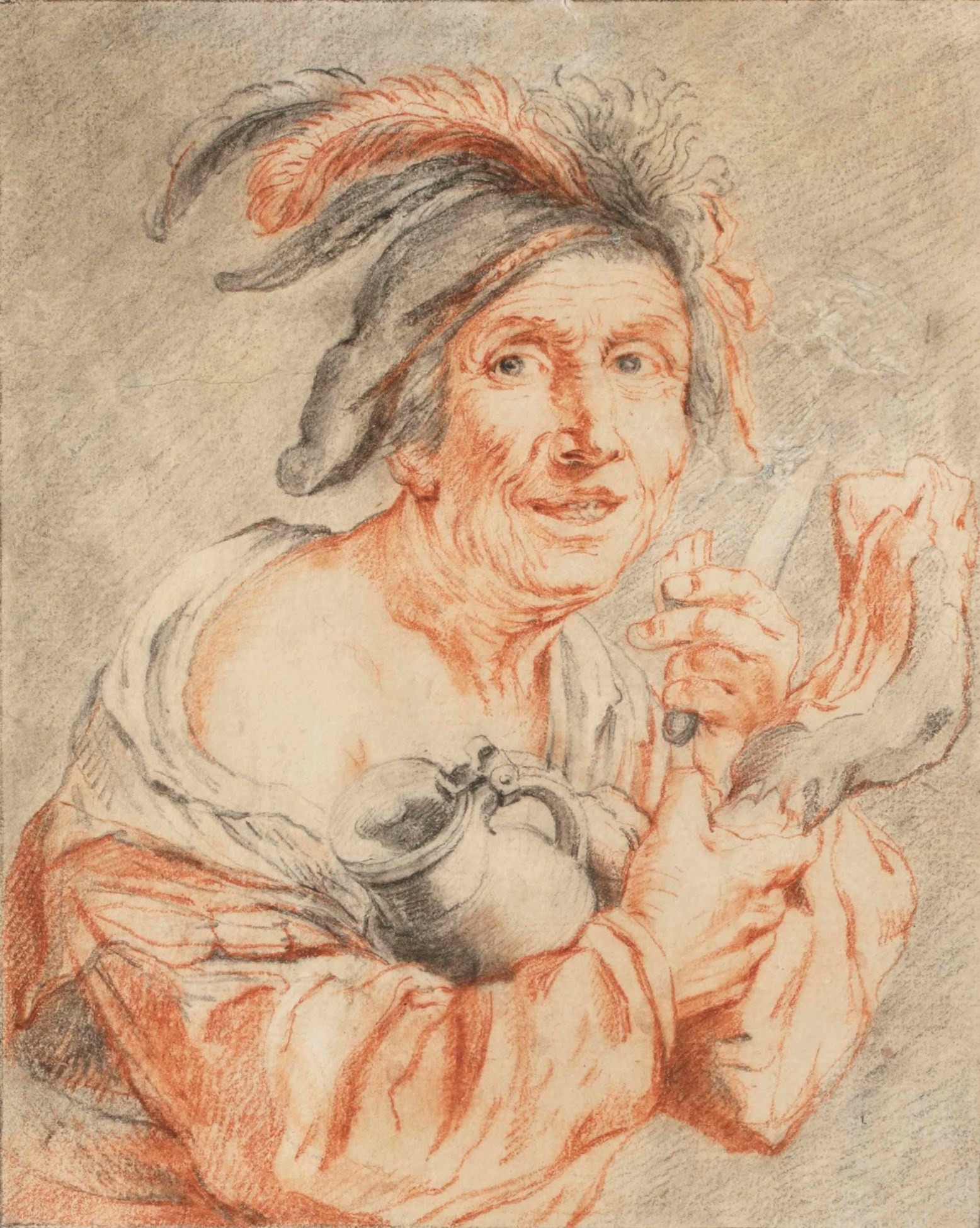 JACOB VAN TOORENVLIET (LEYDE 1635-1719) , Homme au pichet et au jambon | Christie's