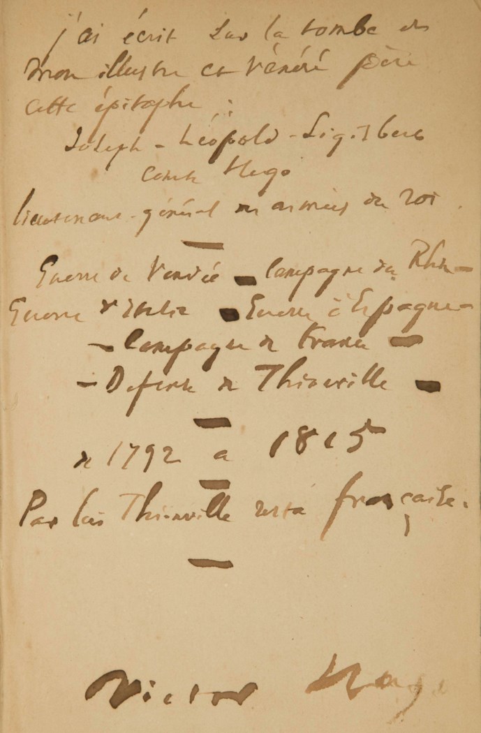 JOSEPH-LÉOPOLD SIGISBERT HUGO (1773-1828). Mémoires du Général Hugo ...