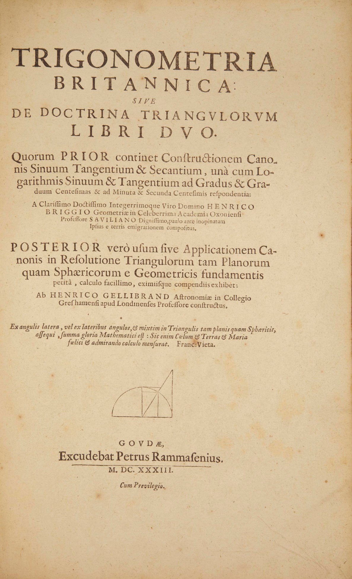 BRIGGS, Henry (1561-1630) et Henry GELLIBRAND (1597-1637 ...