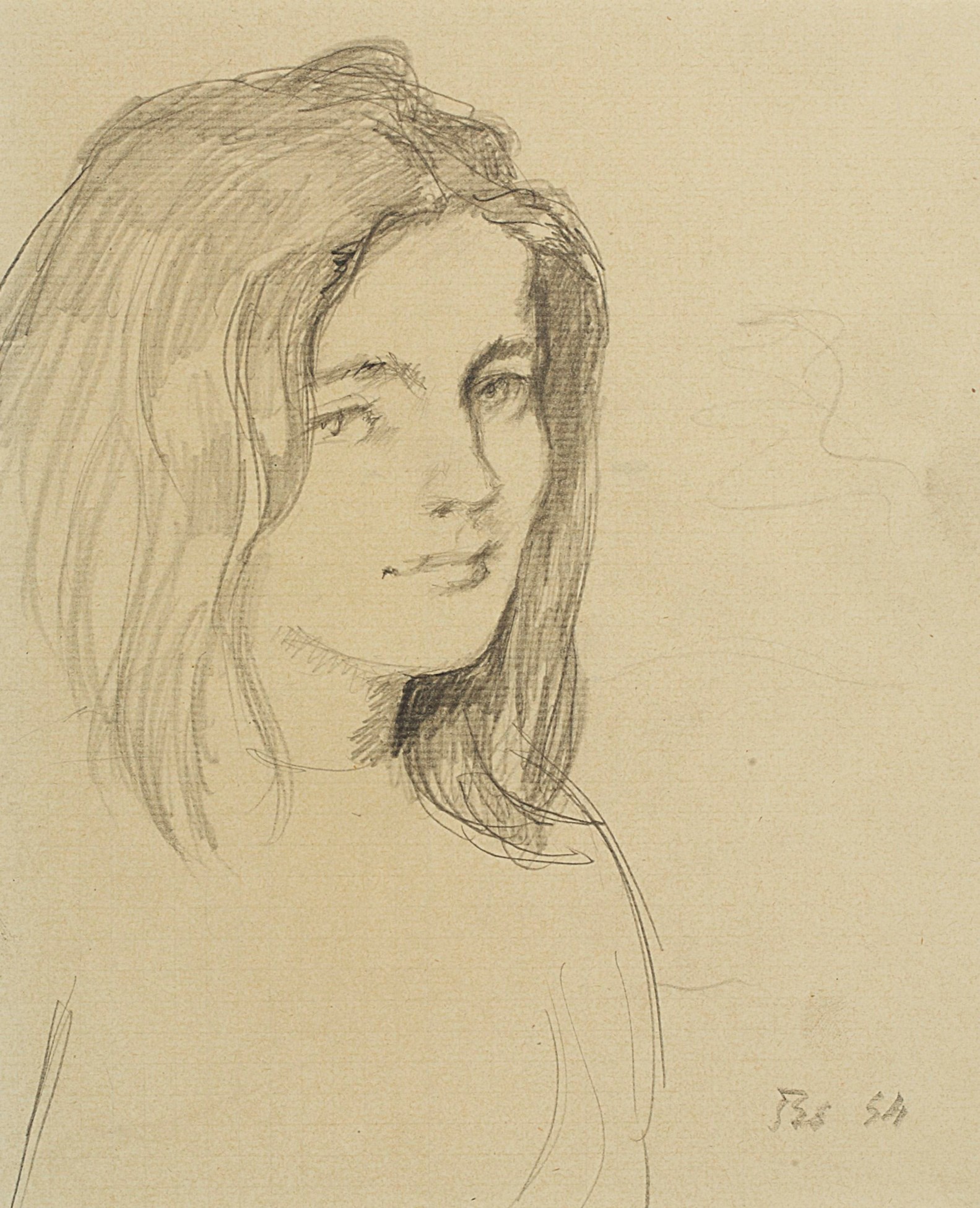 Balthus (Balthasar Klossowski de Rola dit, 1908-2001) , Portrait de ...