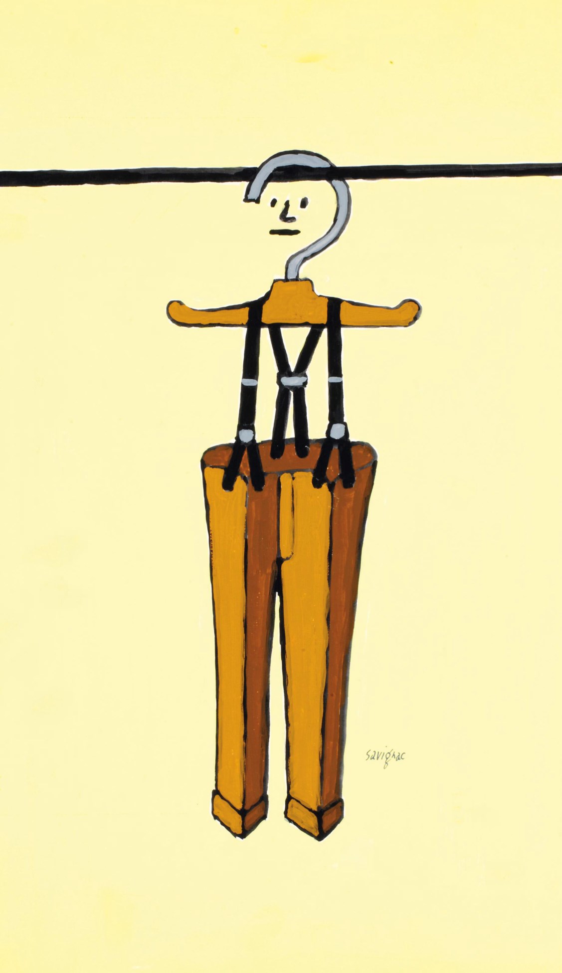 RAYMOND SAVIGNAC (1907-2002) , Sans titre (L'homme ceintre) | Christie's